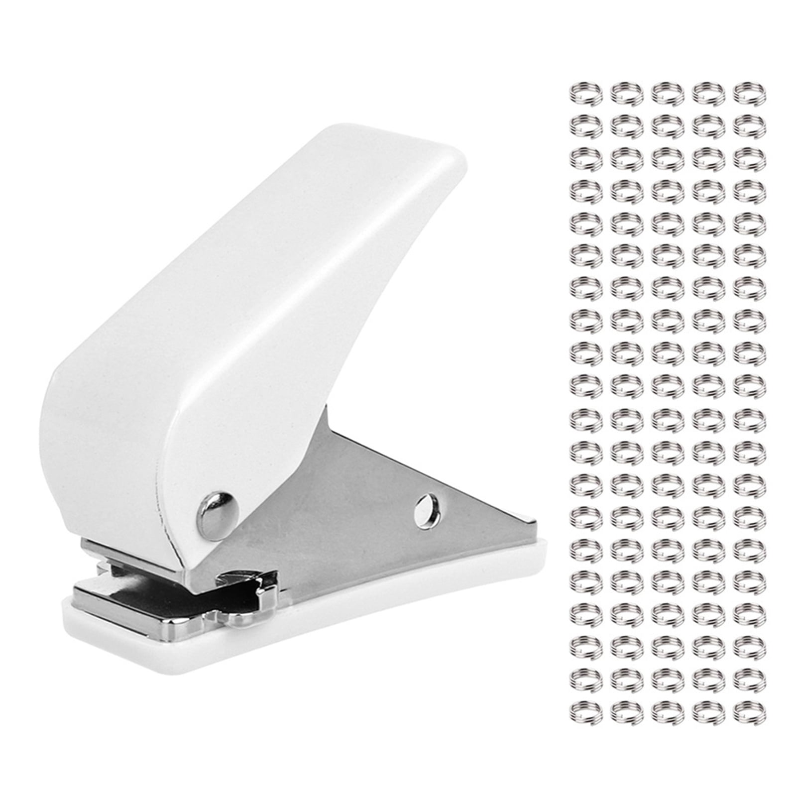 Pebbuoy 1 Set Dart Wing Puncher with 50/100Pcs Metal Spring Ring ...