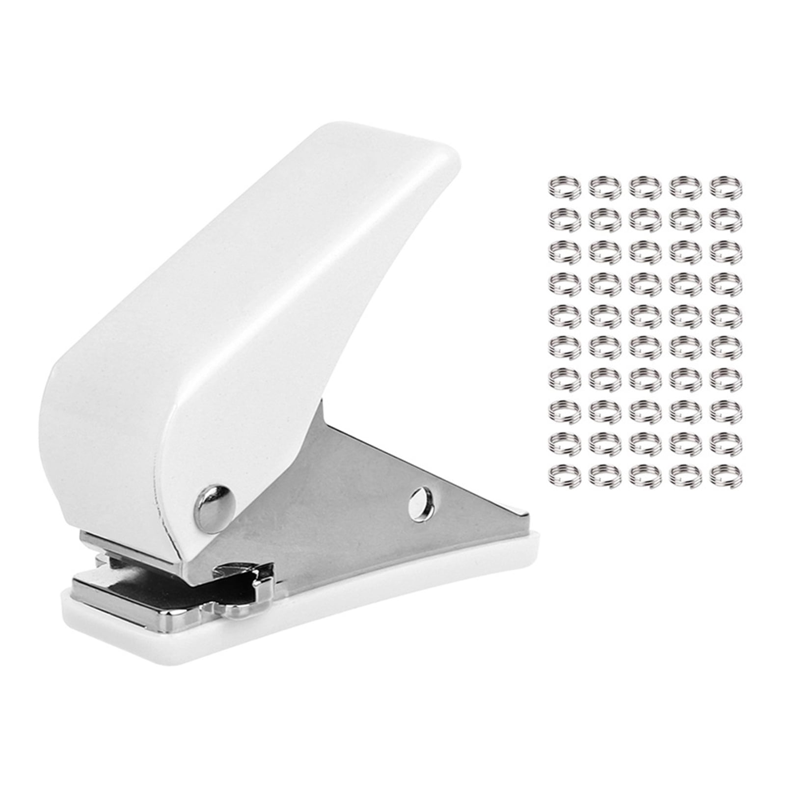 Pebbuoy 1 Set Dart Wing Puncher with 50/100Pcs Metal Spring Ring ...