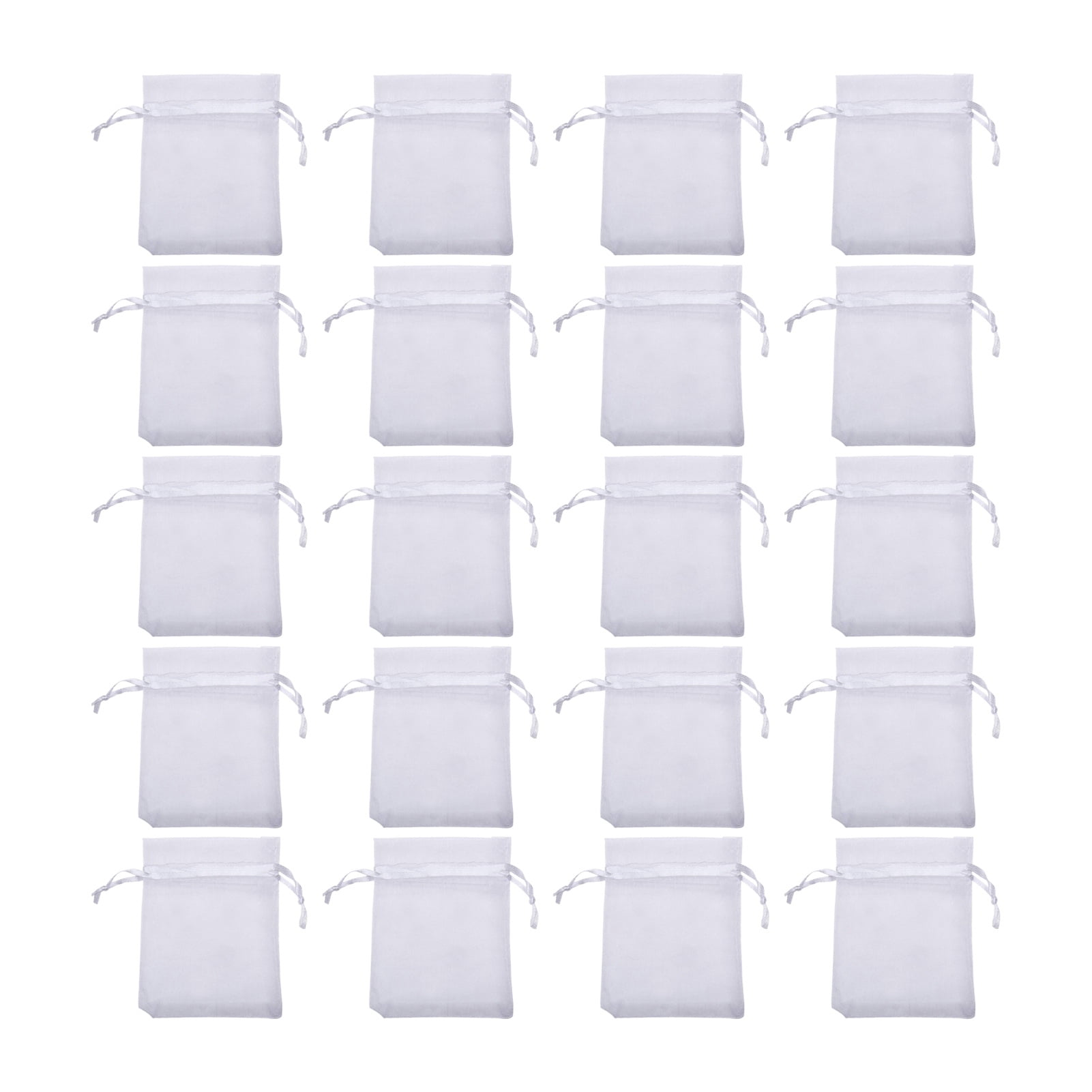 Pebbuoy 100Pcs Insect-proof Mesh Bags Drawstring Closure Good ...