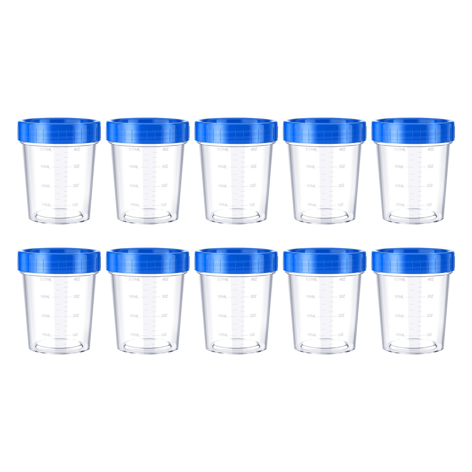 Pebbuoy 10Pcs 4 OZ Salad Dressing Container Dishwasher Safe Reusable ...