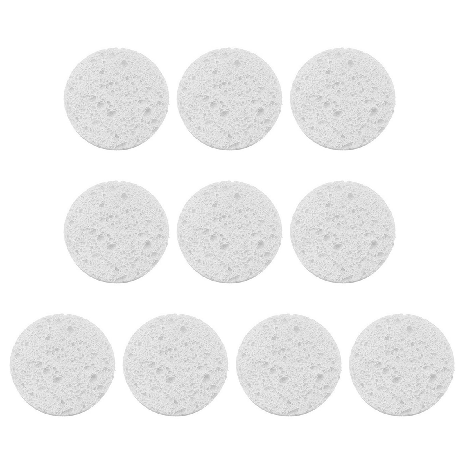 Pebbuoy 10Pcs Face Sponge Reusable Round Natural Makeup Removal ...