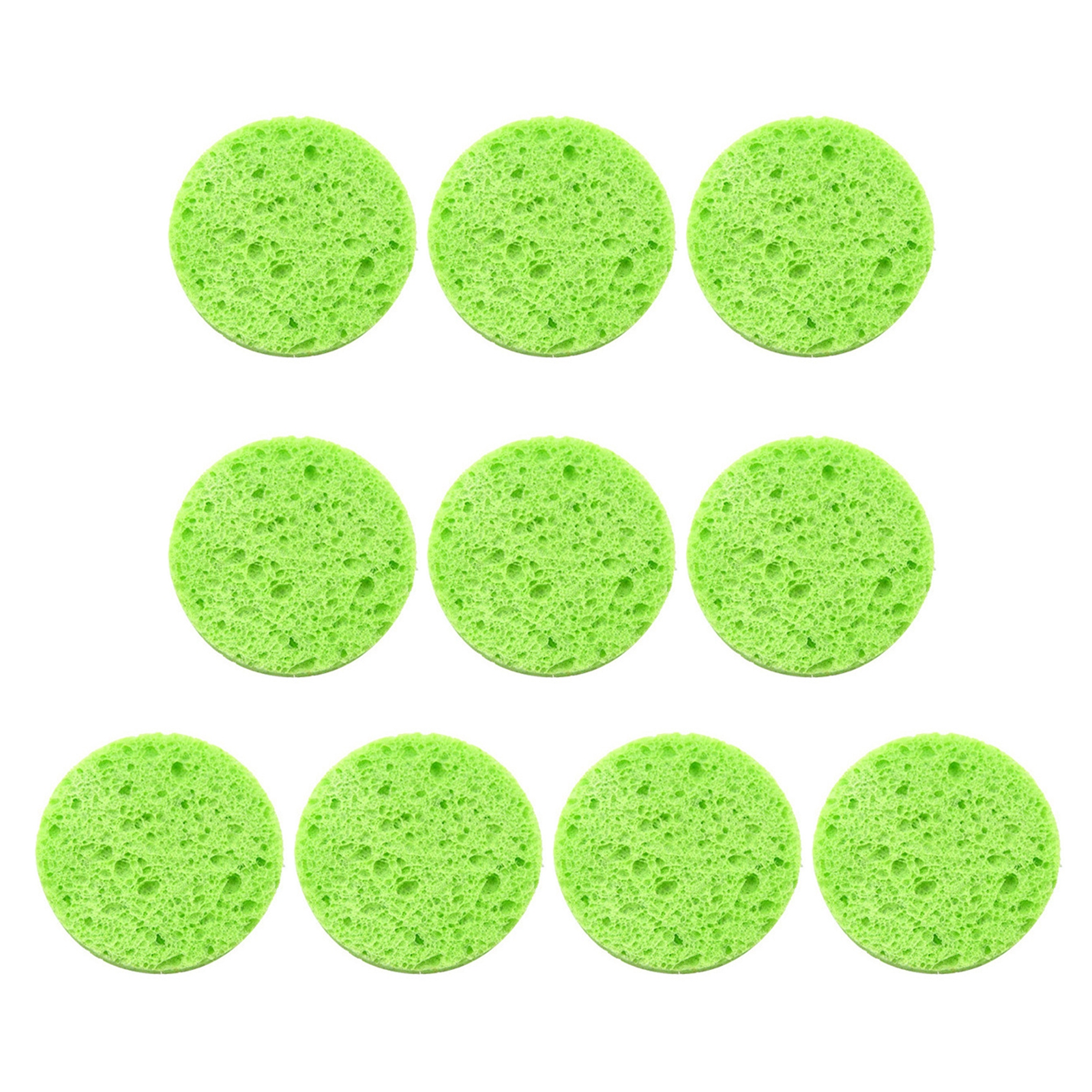 Pebbuoy 10Pcs Face Sponge Reusable Round Natural Makeup Removal ...