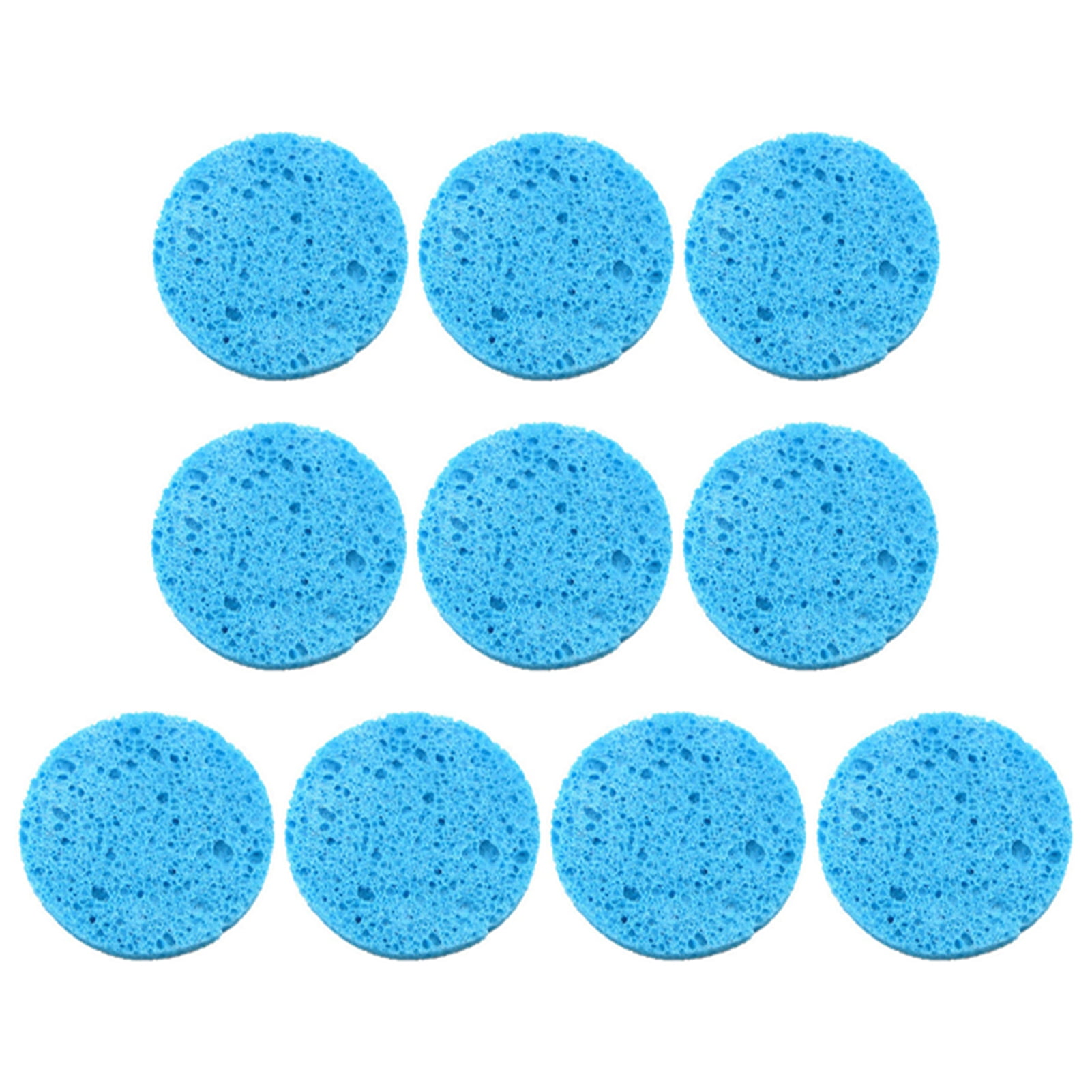 Pebbuoy 10Pcs Face Sponge Reusable Round Natural Makeup Removal ...