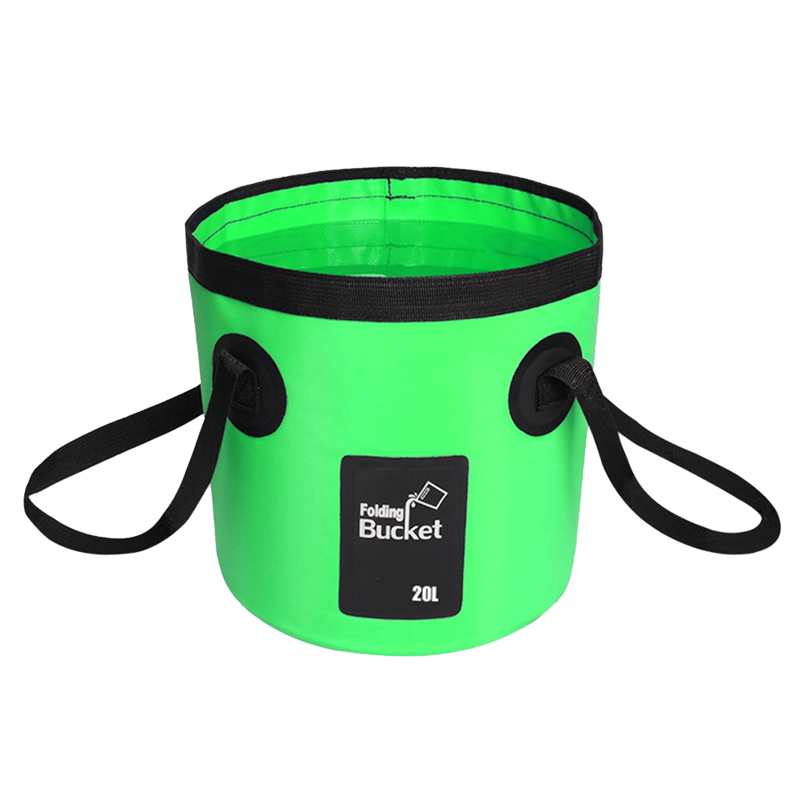 Pebbuoy 12/20L Outdoor Camping Foldable Bucket with Portable Handle ...
