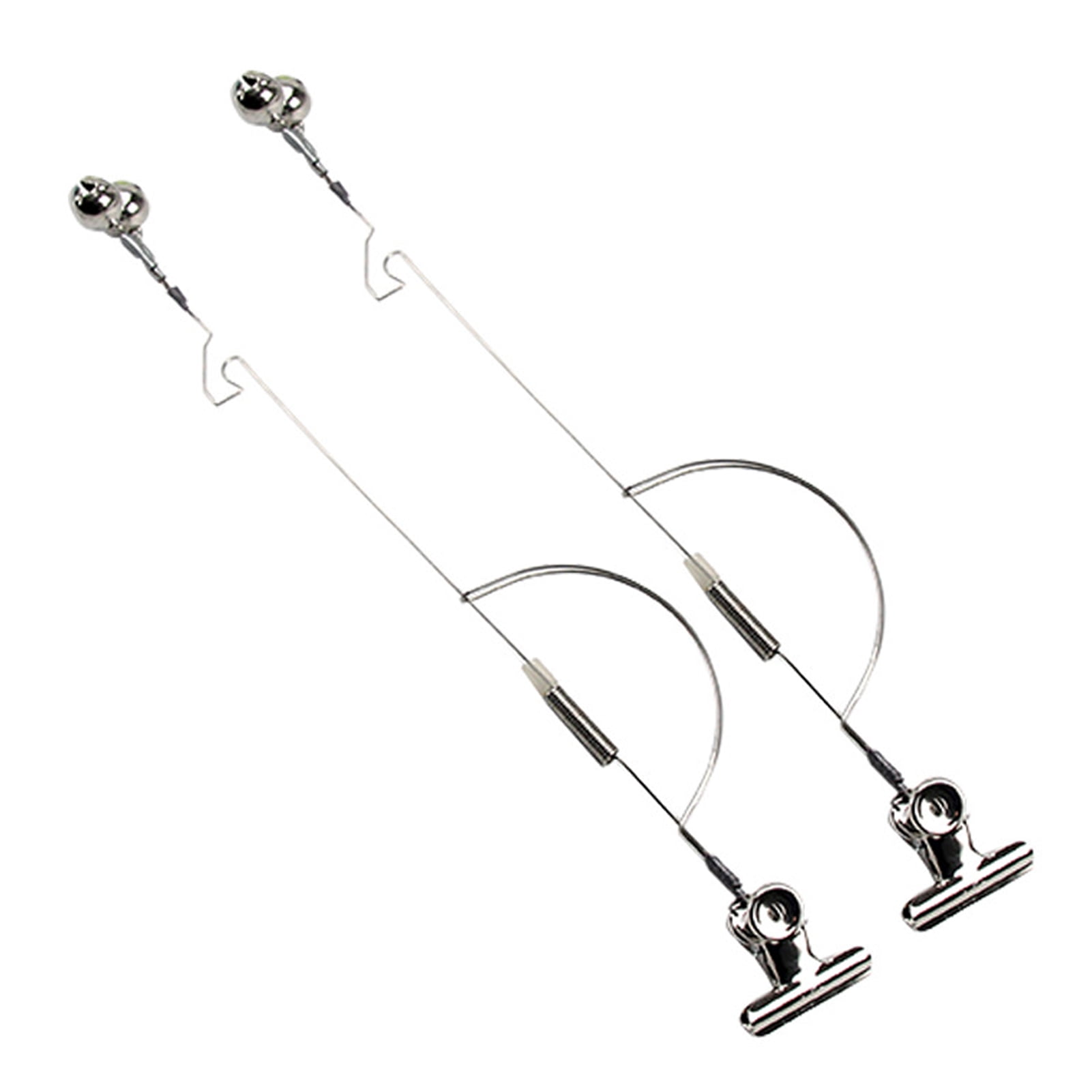 Pebbuoy 2/3/5Pcs Fishing Rod Bell Alarm Freshwater Seawater Universal ...
