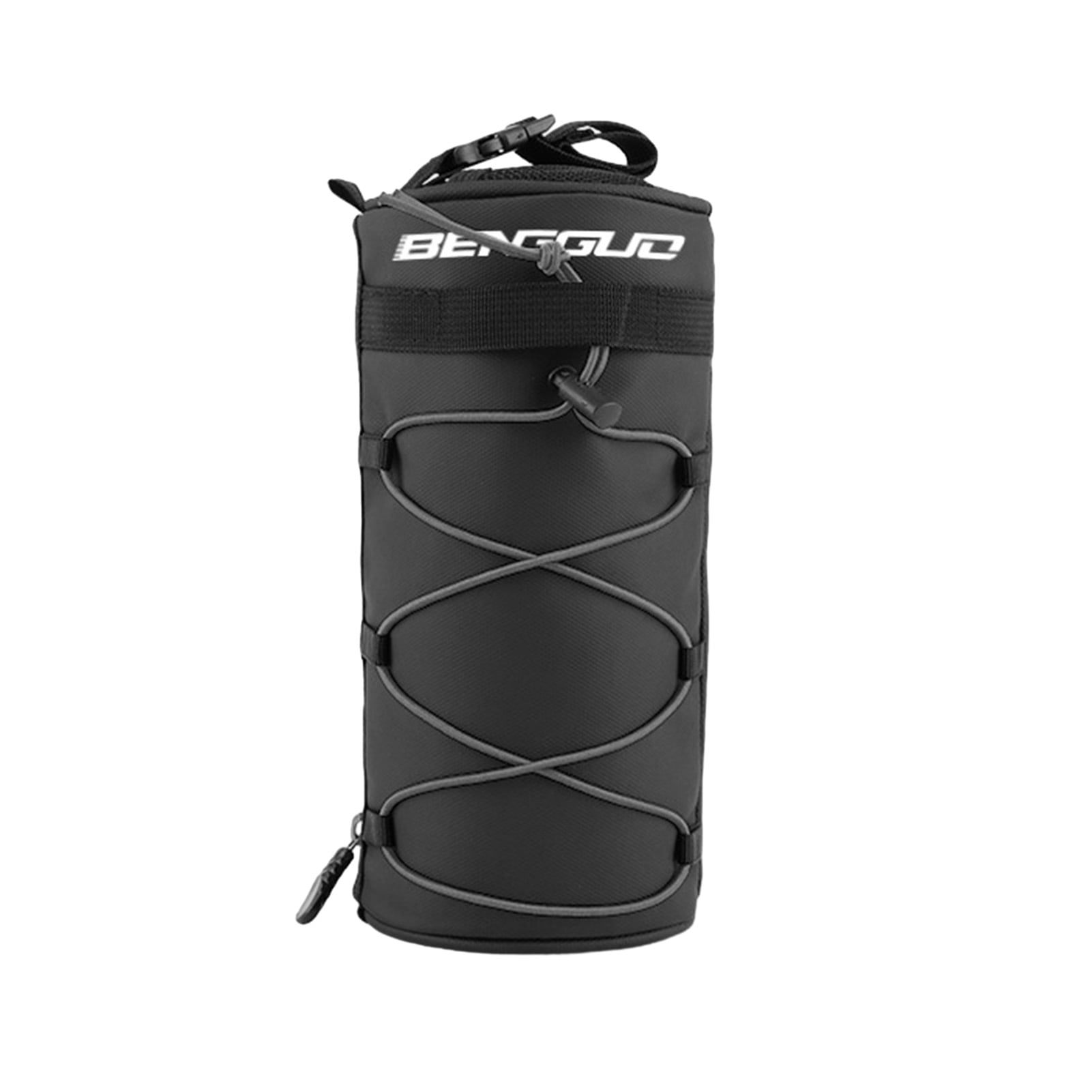 Pebbuoy 2.5L Bike Handlebar Bag with Zipper Large Capacity Side Mesh ...