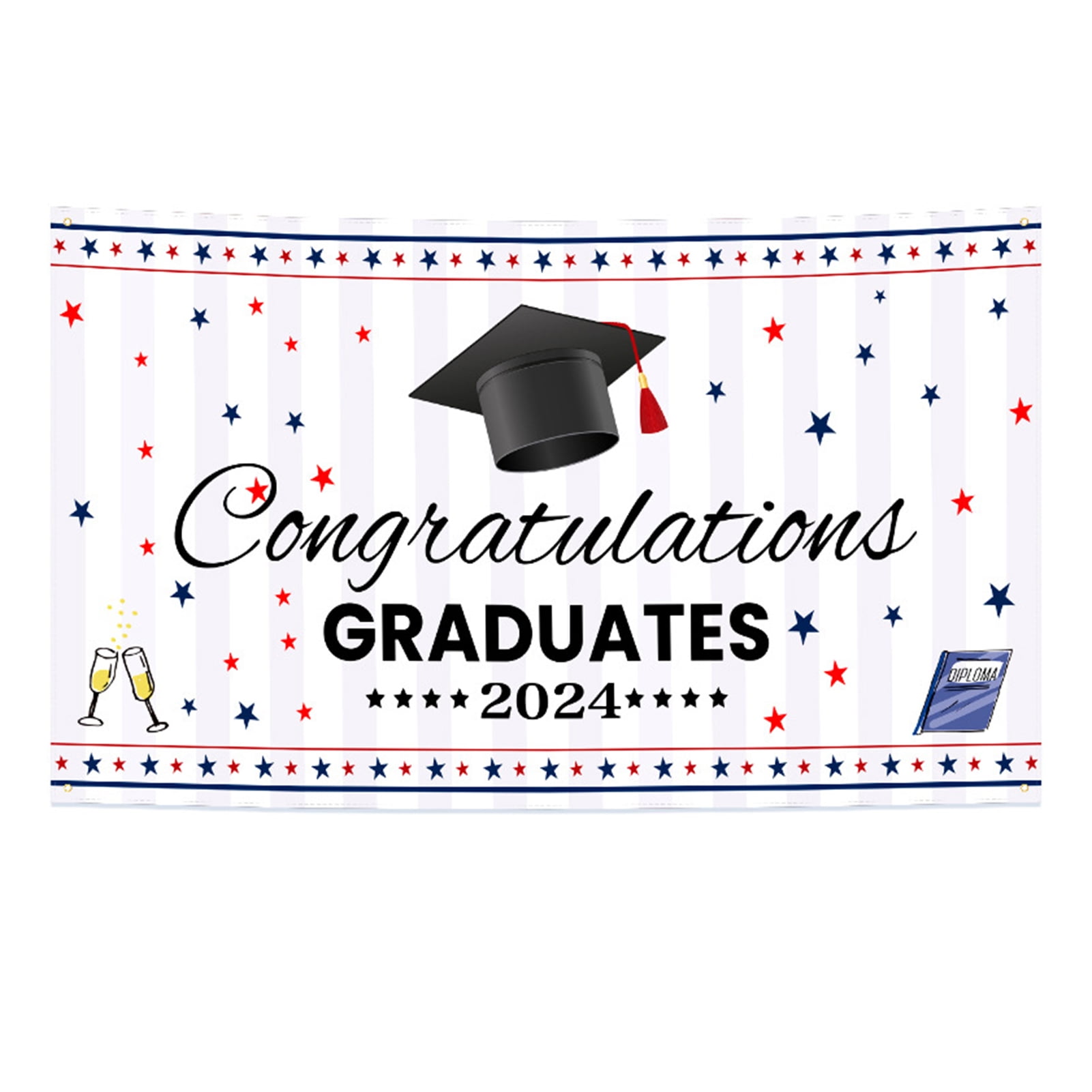 Pebbuoy 2024 Happy Graduation Banner Backdrop Graduation Season ...