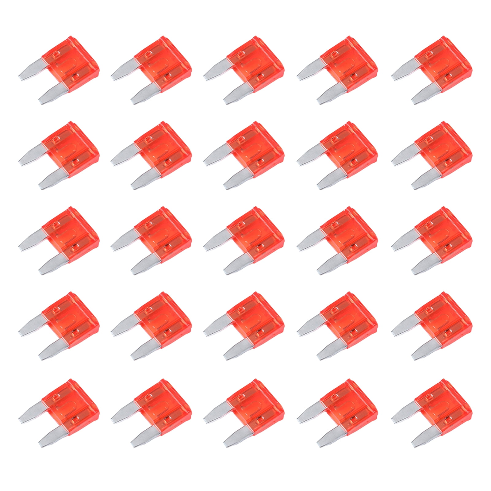 Pebbuoy 25Pcs 10 Amp Mini Car Safety Wire Plug Play Automotive ...