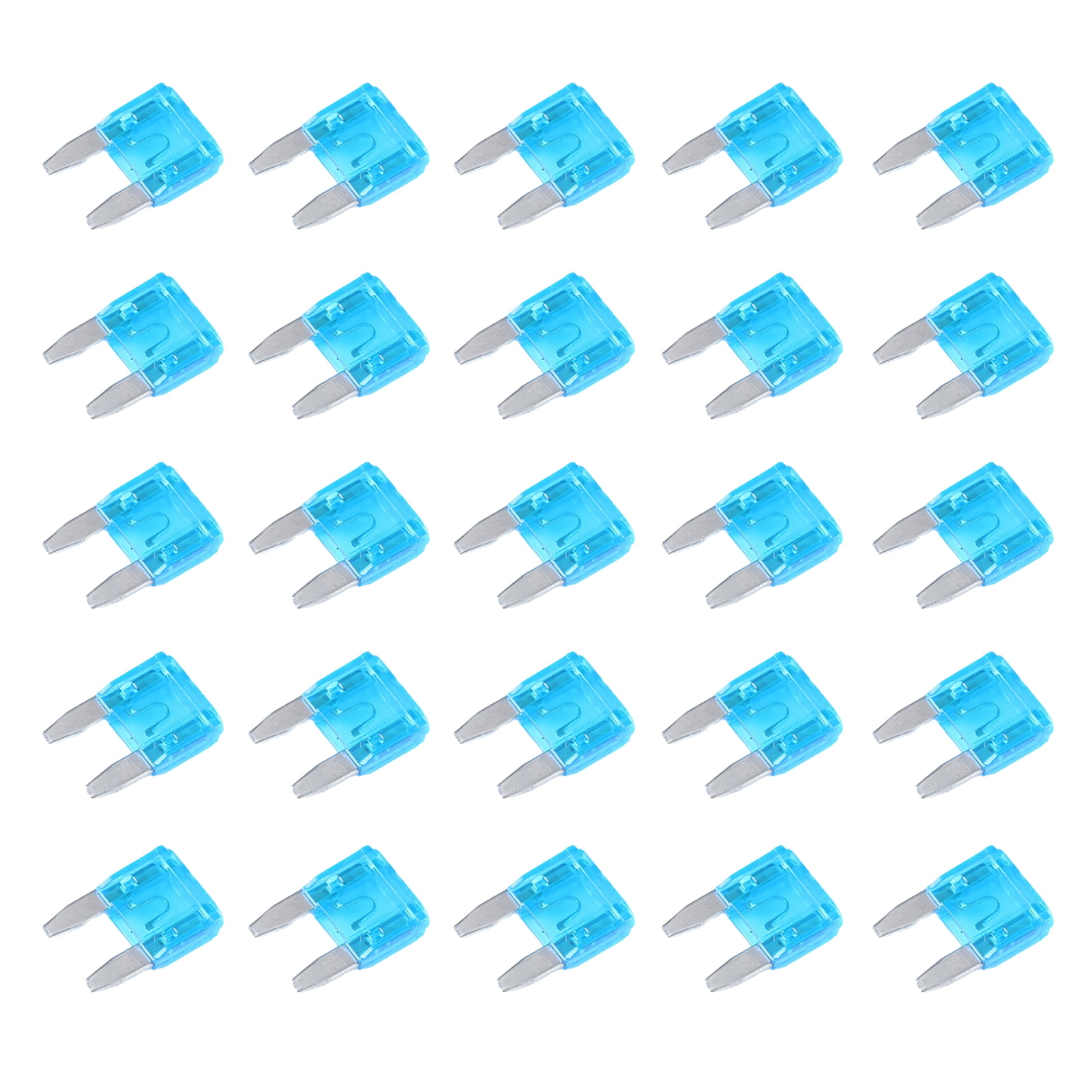 Pebbuoy 25Pcs 10 Amp Mini Car Safety Wire Plug Play Automotive ...