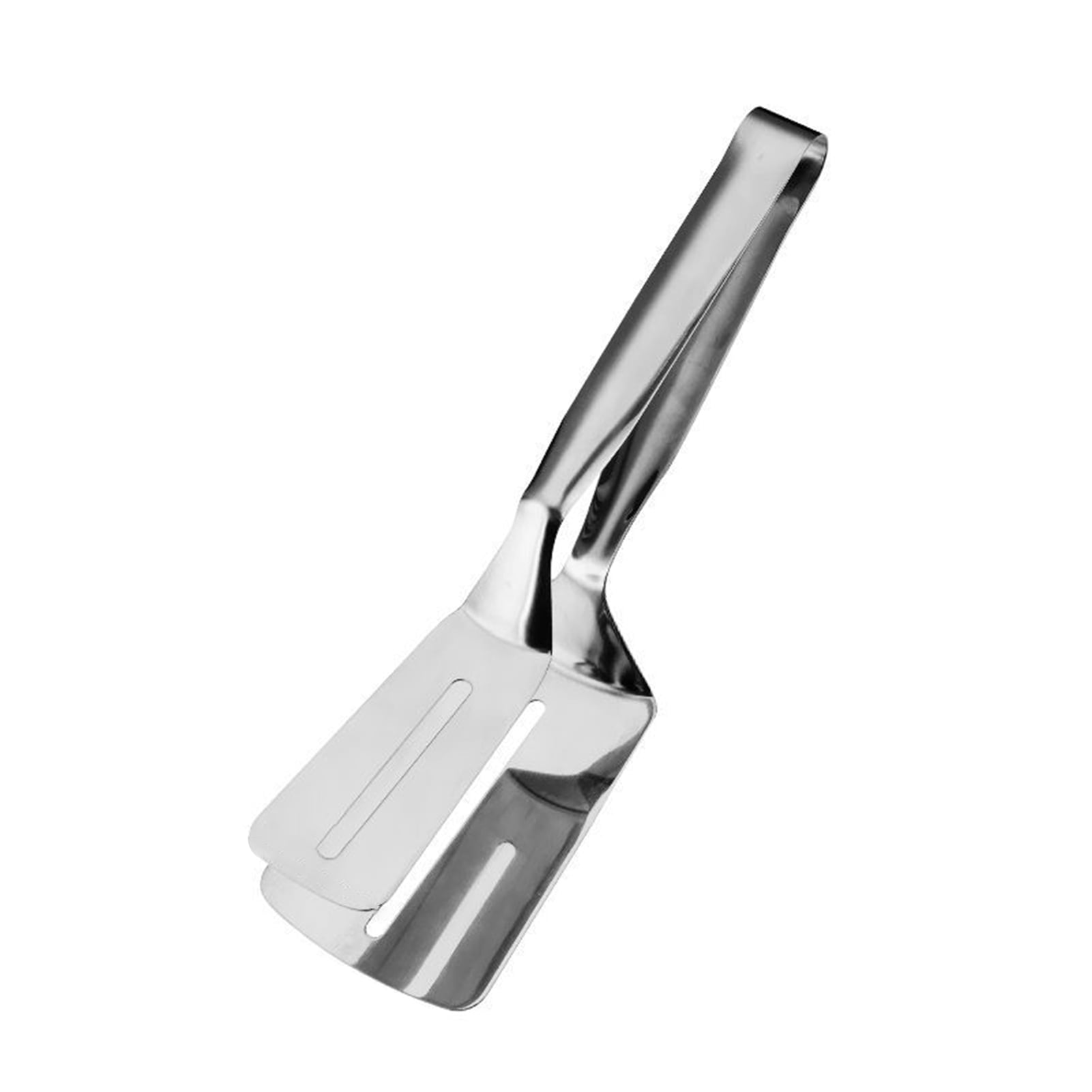 Pebbuoy 304 Stainless Steel Spatula Tong Hollow Anti-scald Long Handle ...