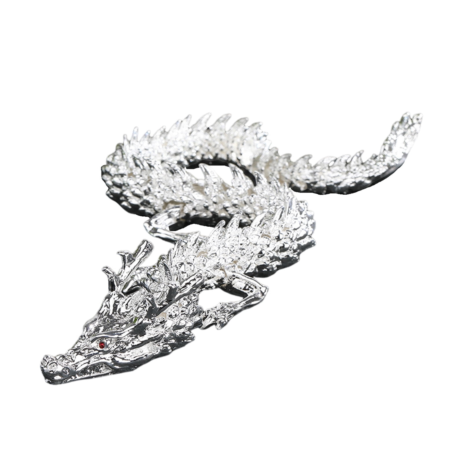 Pebbuoy 3D Dragon Figure Articulated Joints Copper Dragon Ornament ...