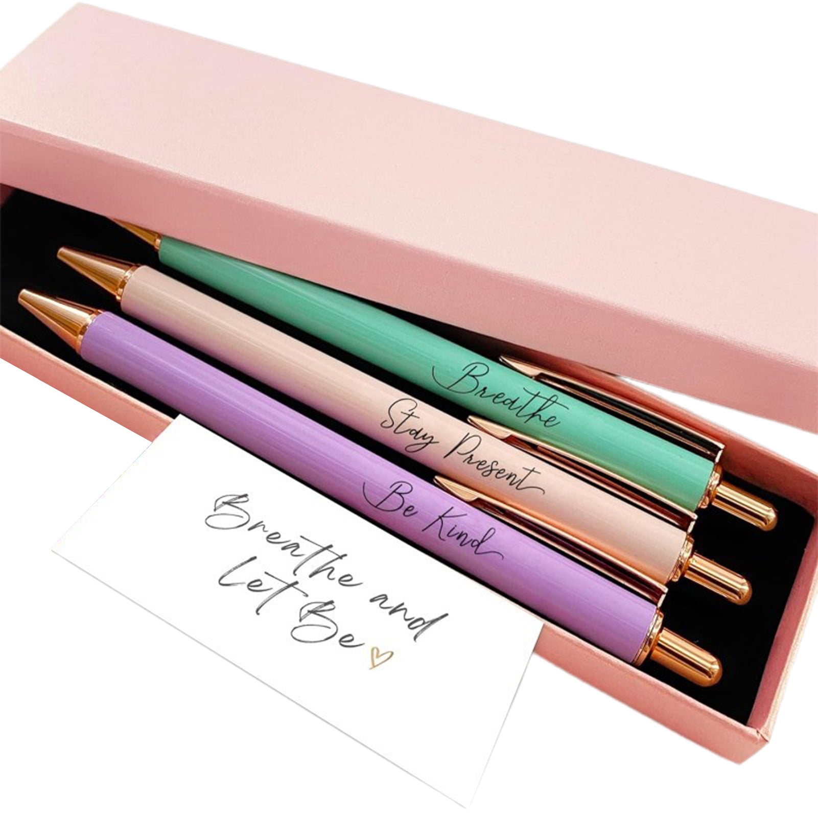Pebbuoy 3Pcs/Set Inspirational Ballpoint Pens Encouraging Writing Ink ...