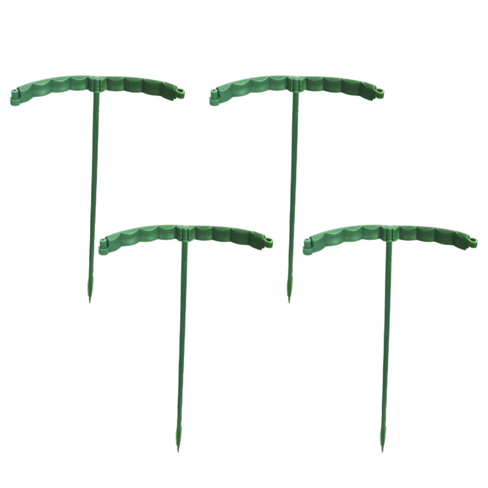 Pebbuoy 4/8 Pack Plant Support Stakes Plastic Half Round Plant Support ...