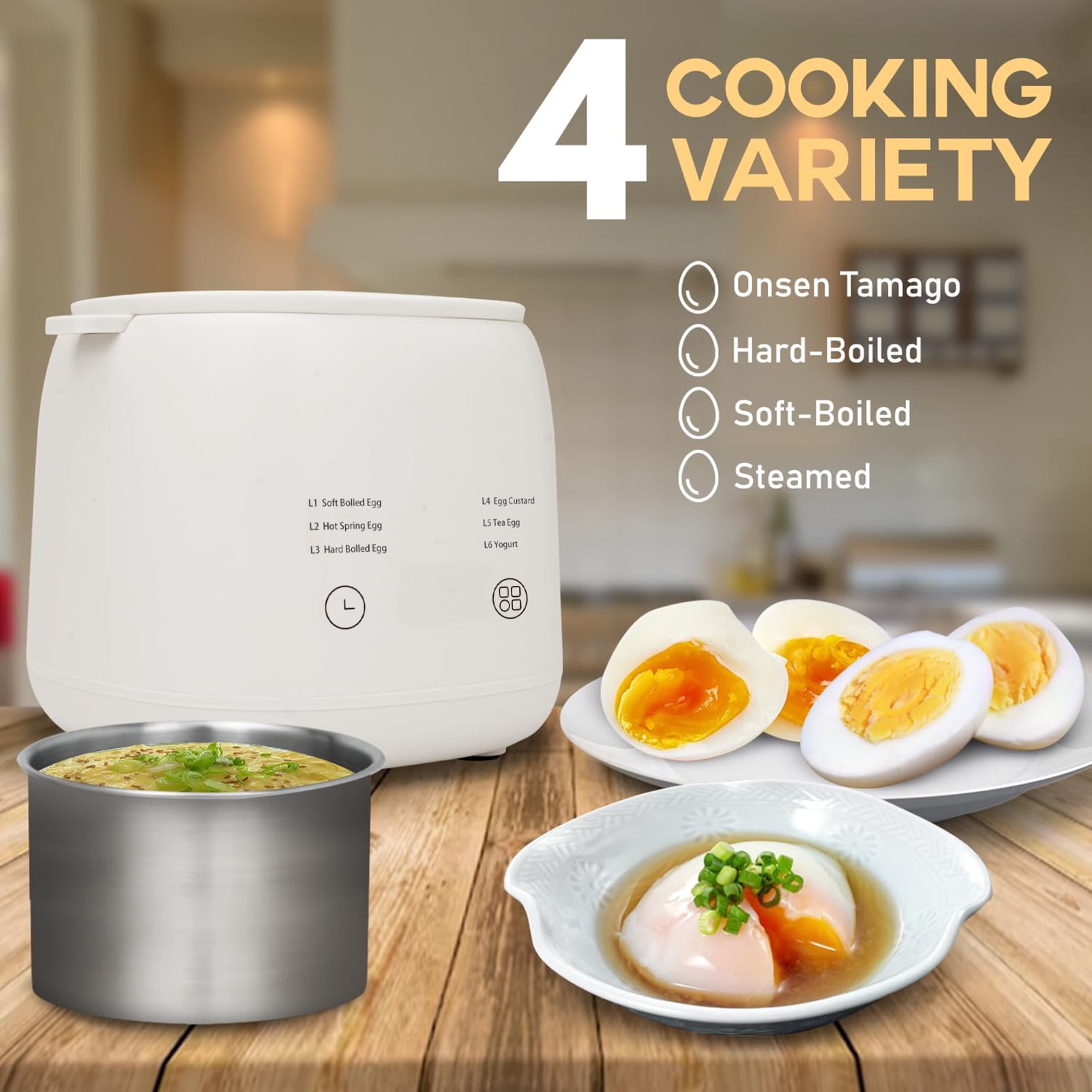 Pebbuoy 6 in 1 Rapid Egg Cooker Design Timer Auto Shut off Sound ...