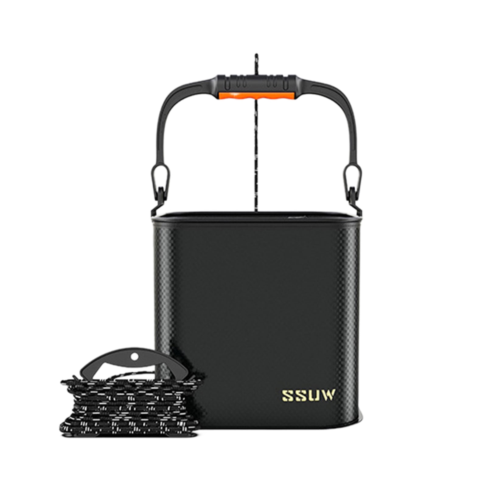 Pebbuoy 7/9/11L Foldable Fishing Bucket Portable Handle Double Zipper ...