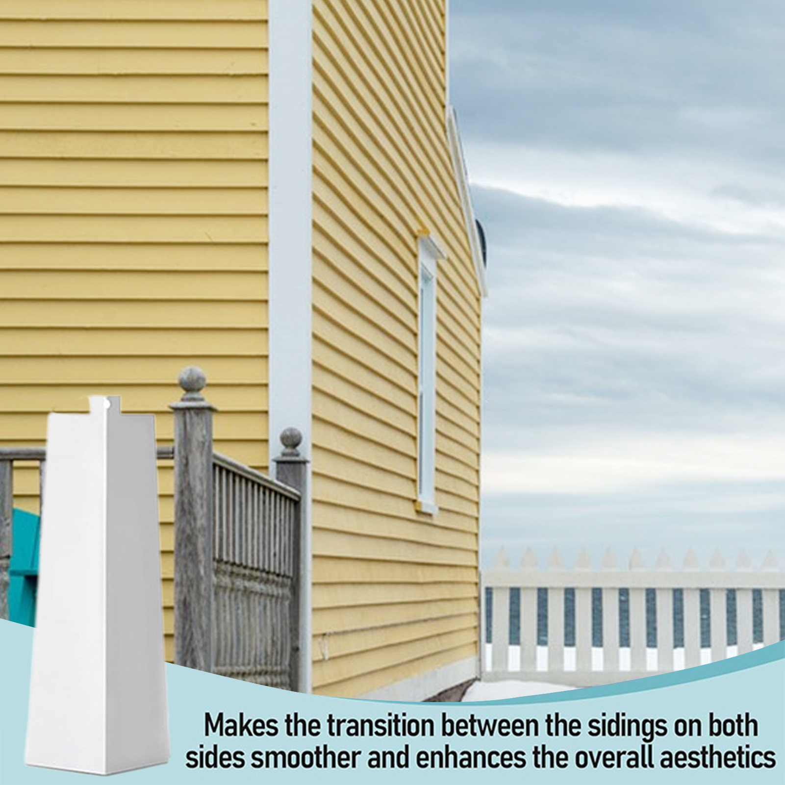 Pebbuoy 8Pcs Aluminum Siding Corners Rustproof Corrosion Resistant High ...