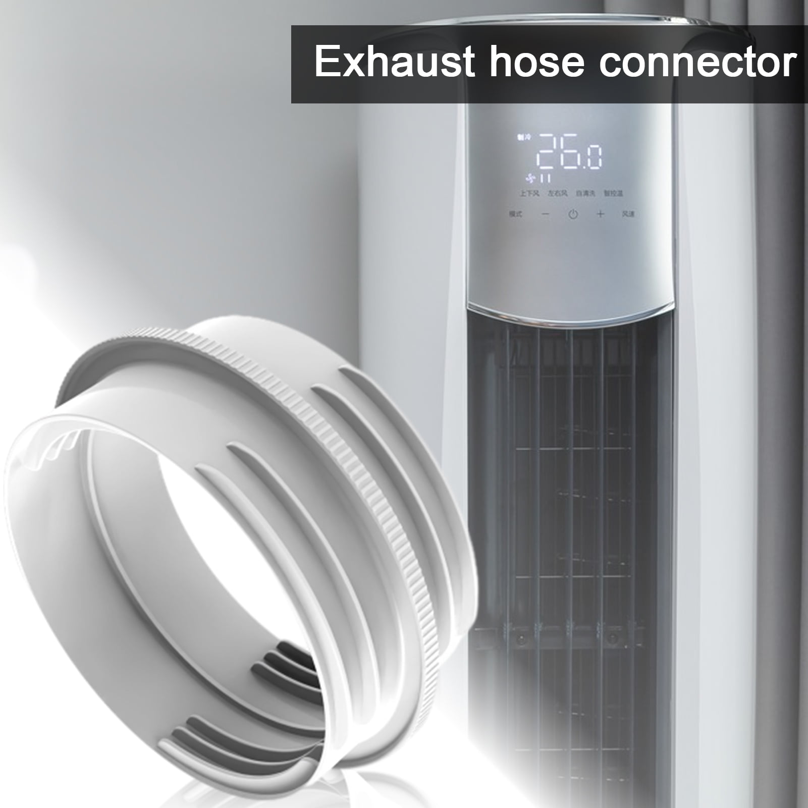 Pebbuoy AC Hose Adapter Portable Air Conditioner Exhaust Hose Coupler ...