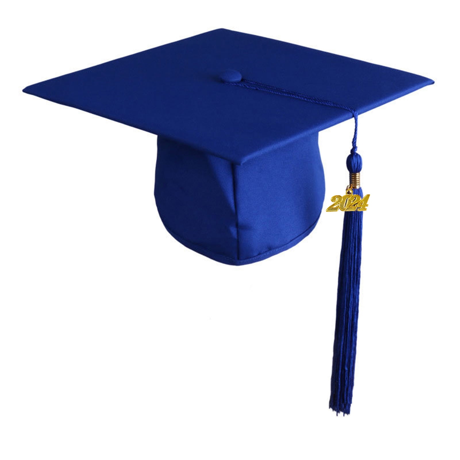 Pebbuoy Adult Unisex Graduation Hat with Tassel Solid Color 2024 ...