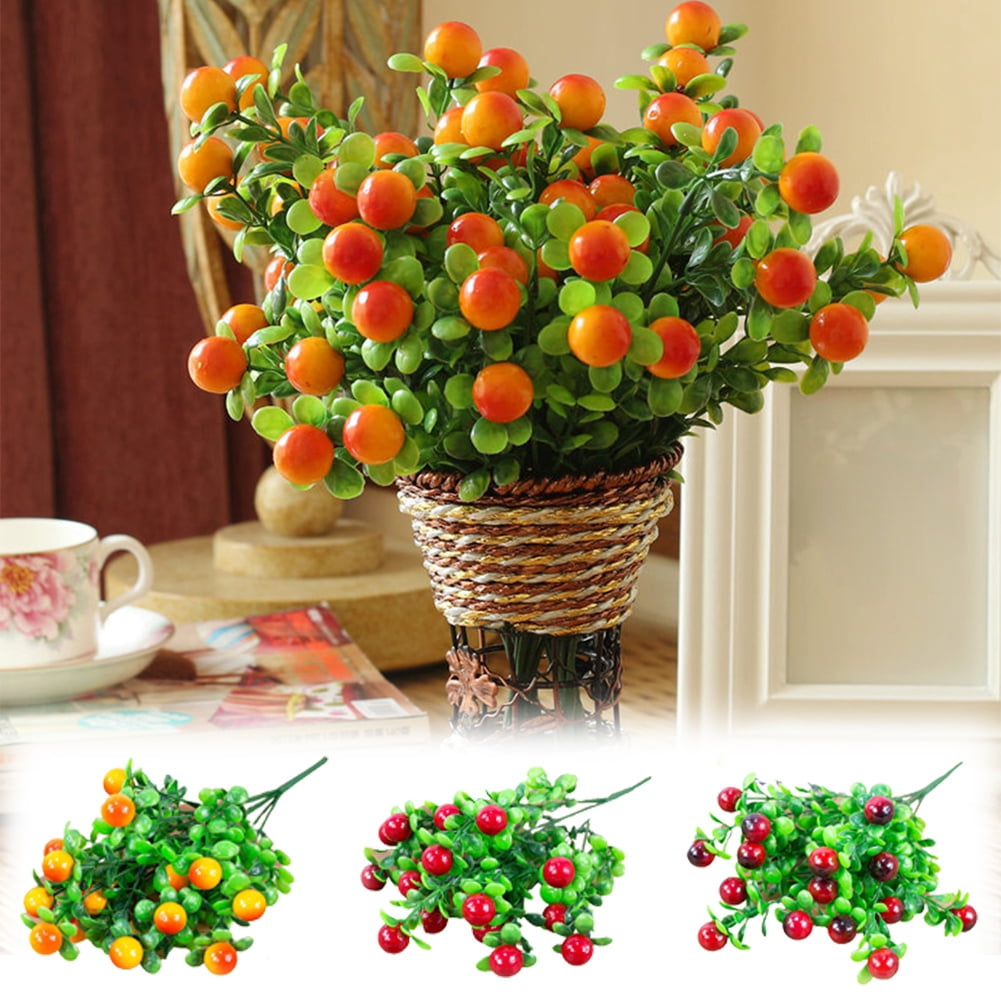 Pebbuoy Artificial Fruit Branches Highly Simulation Lifelike Model for ...