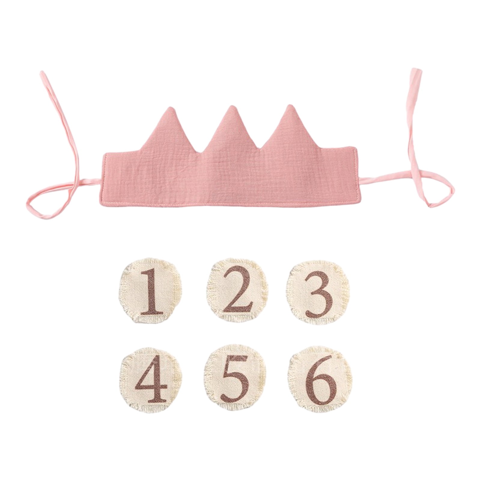 Pebbuoy Baby Birthday Hat with 1-6 Number Sticker Adjustable Strap ...