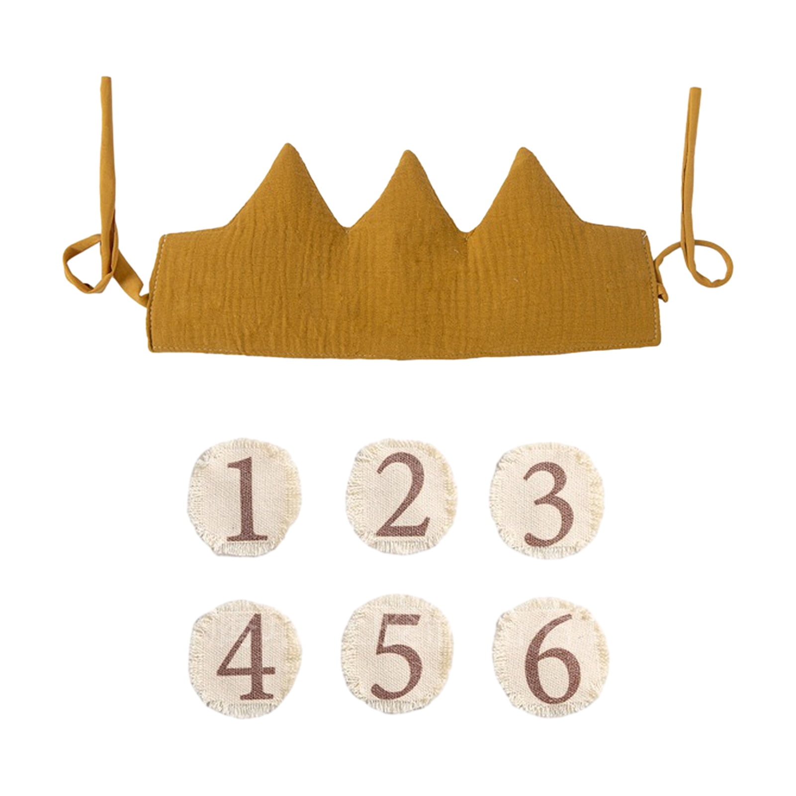 Pebbuoy Baby Birthday Hat with 1-6 Number Sticker Adjustable Strap ...