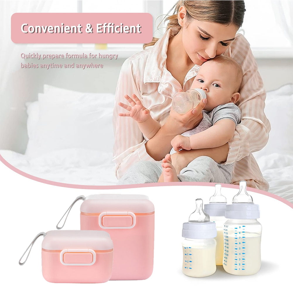 Pebbuoy Baby Formulaa Dispenser, Portable Milk Powder Dispenser ...
