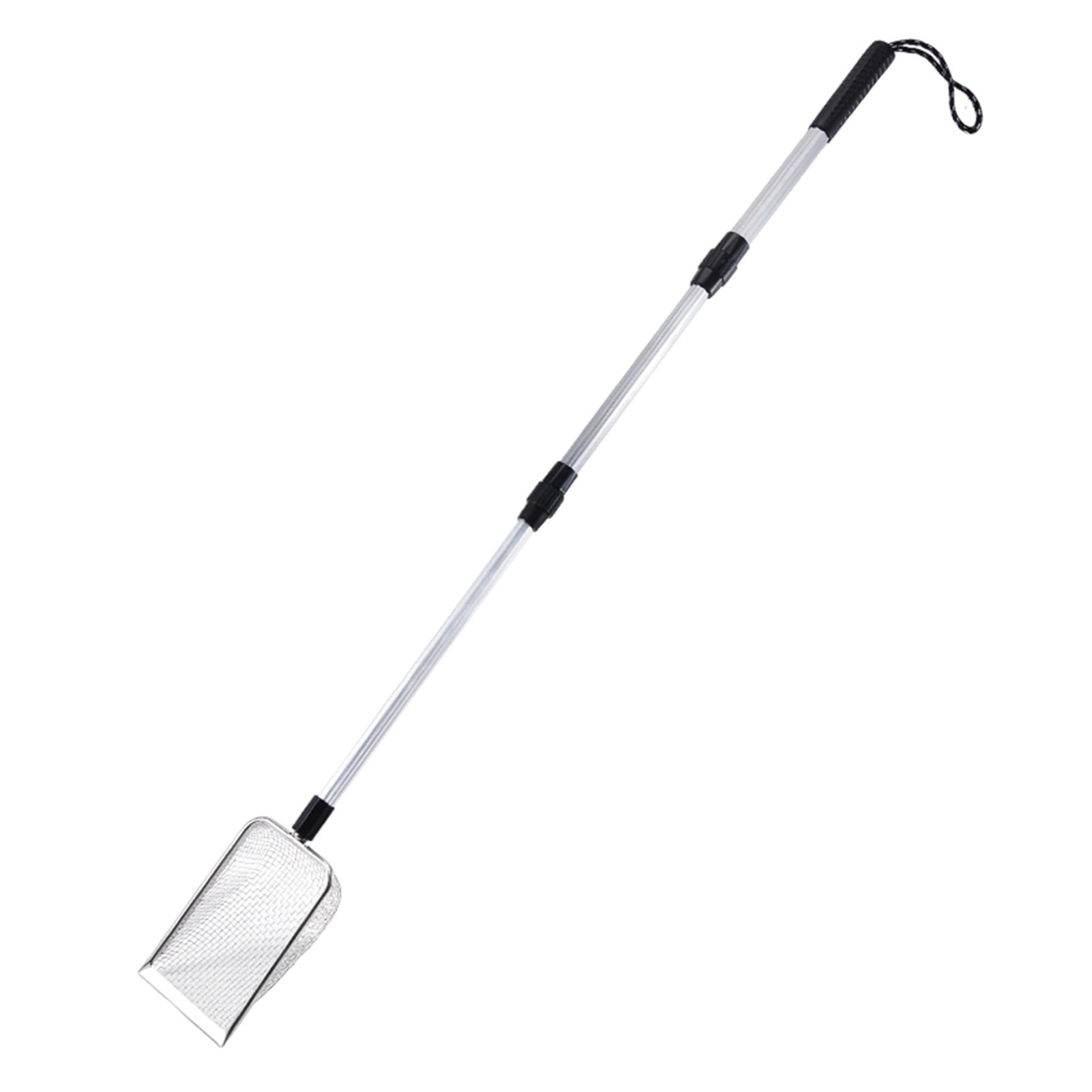 Pebbuoy Beach Mesh Shovel Sand Sifter Adjustable Long Handle Aluminum ...