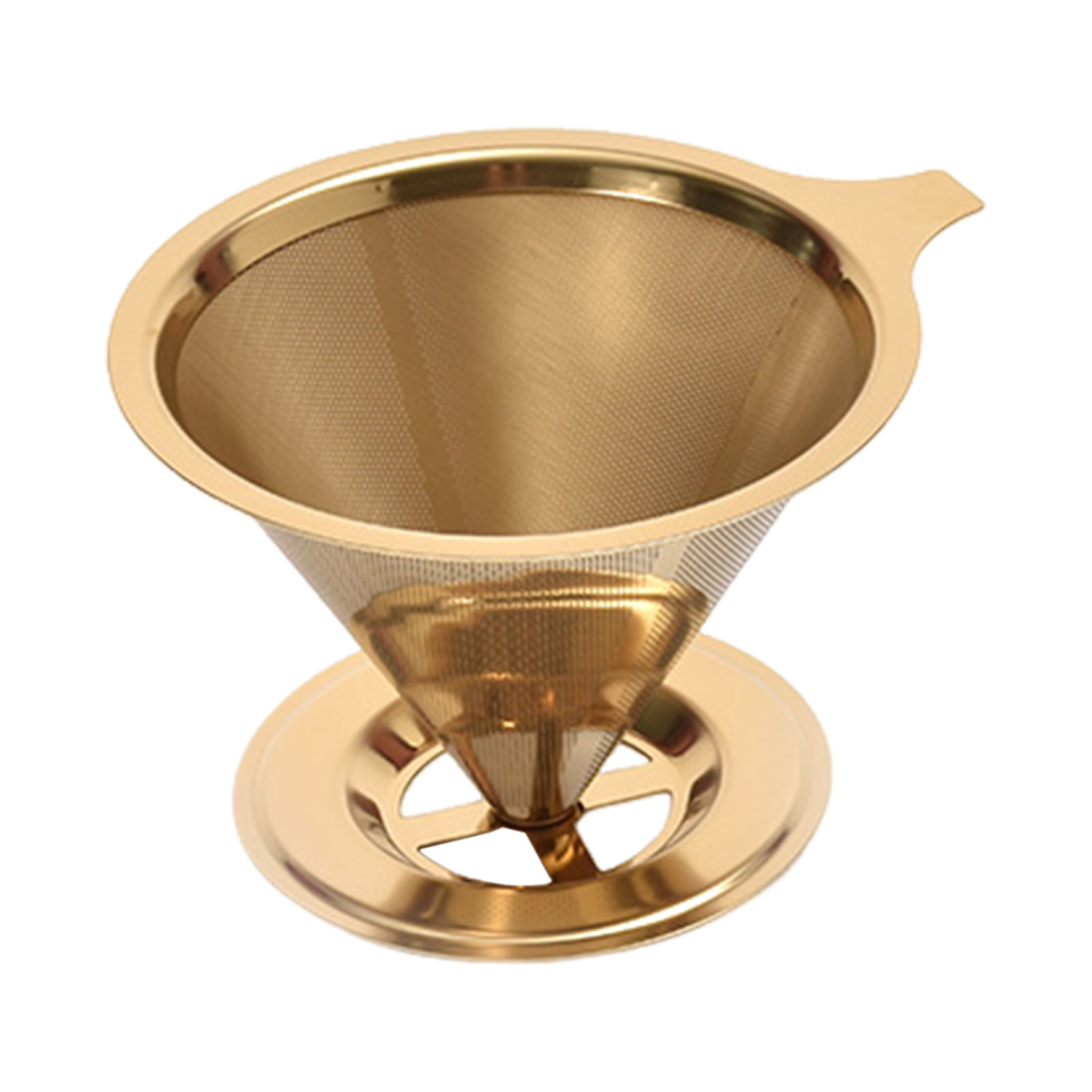 Pebbuoy Coffee Filter Stainless Steel Pour Over Coffee Dripper Reusable ...