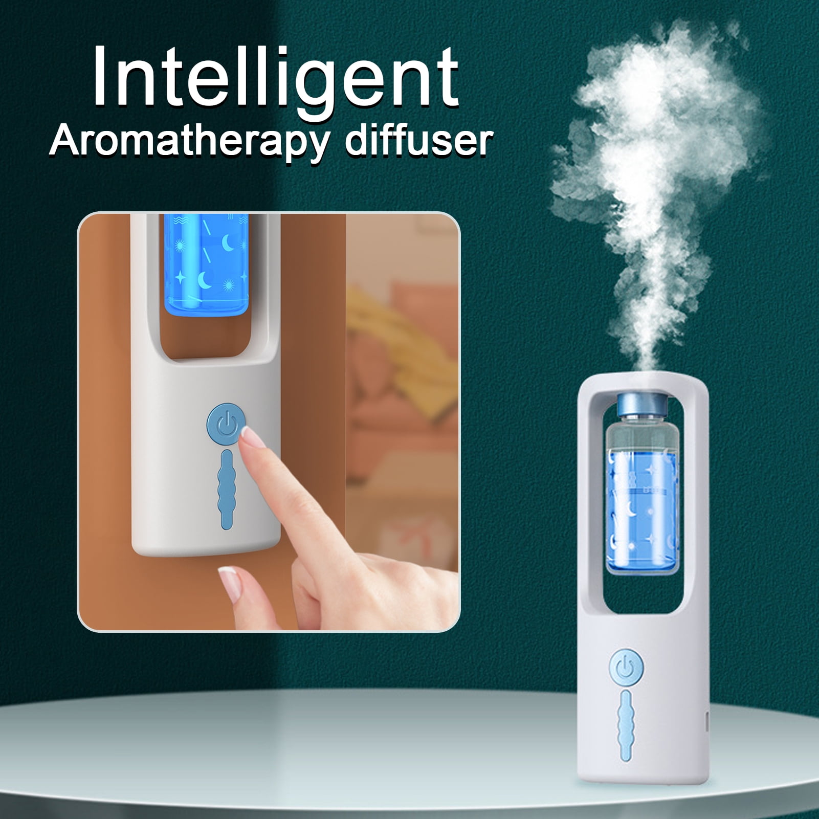 Pebbuoy Essential Oil Diffuser Aromatherapy Machine Small Capacity Low ...