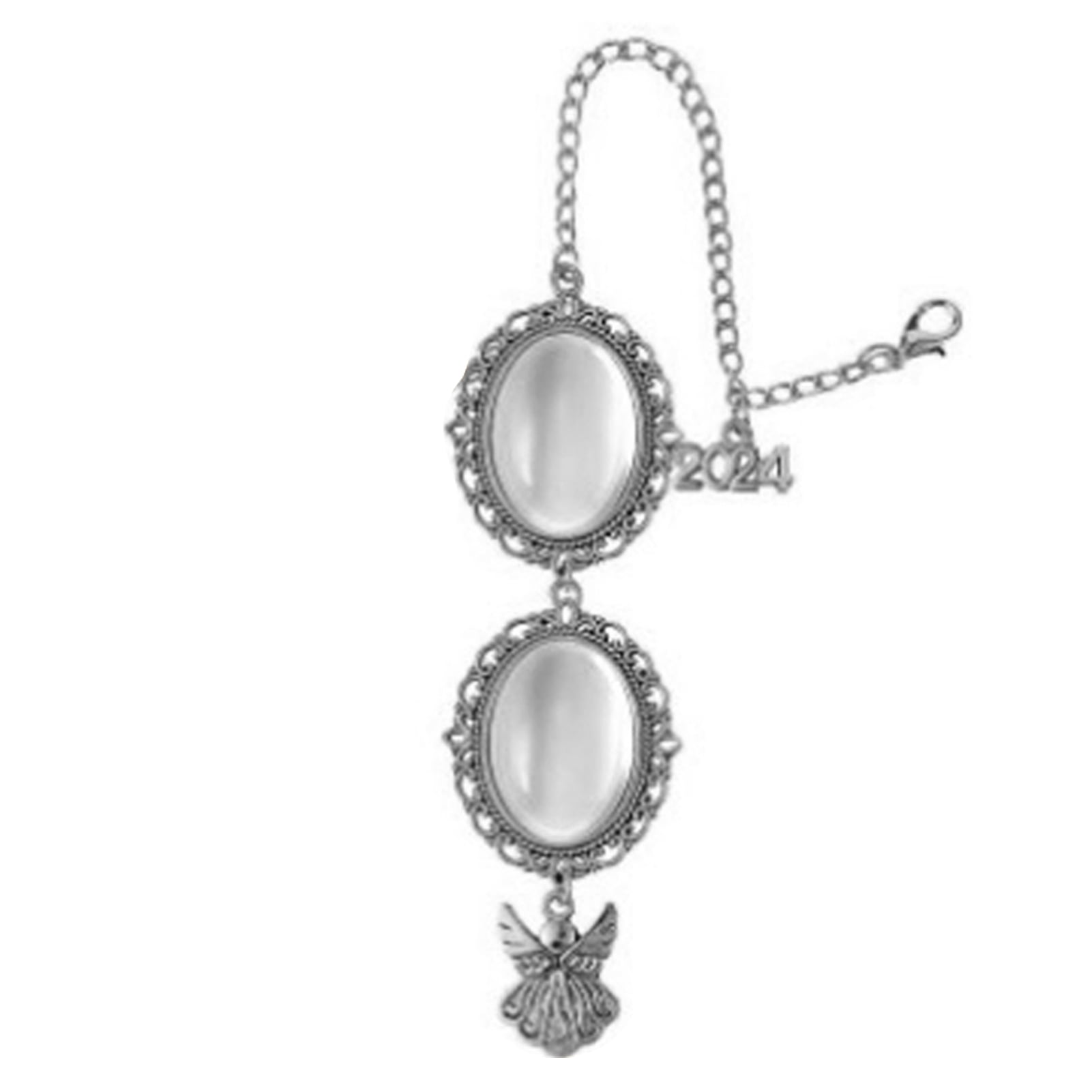 Pebbuoy Gem-shaped Tassel Pendant with Photo Insert 2024 Class ...