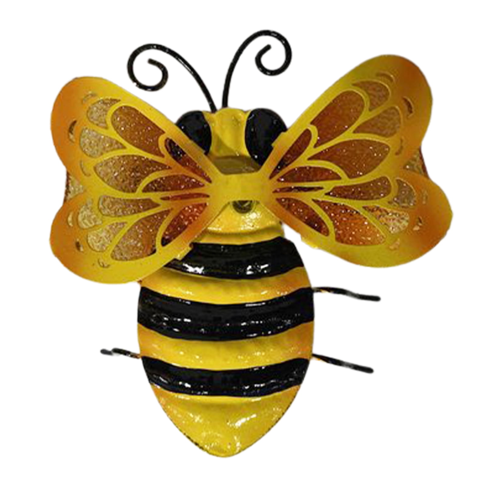 Pebbuoy Glass Wing Bee Wall Decoration Home Office Living Room Indoor ...
