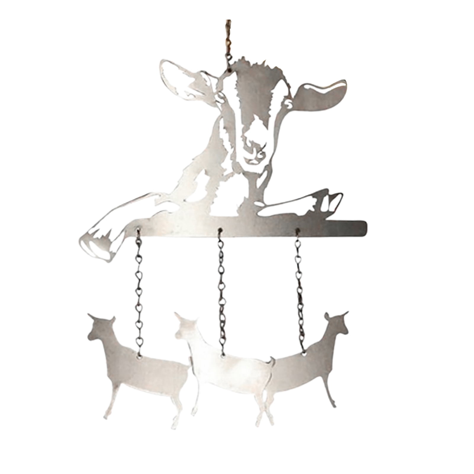 Pebbuoy Goat Dachshund Metal Wind Chime Weather-proof Indoor Outdoor ...