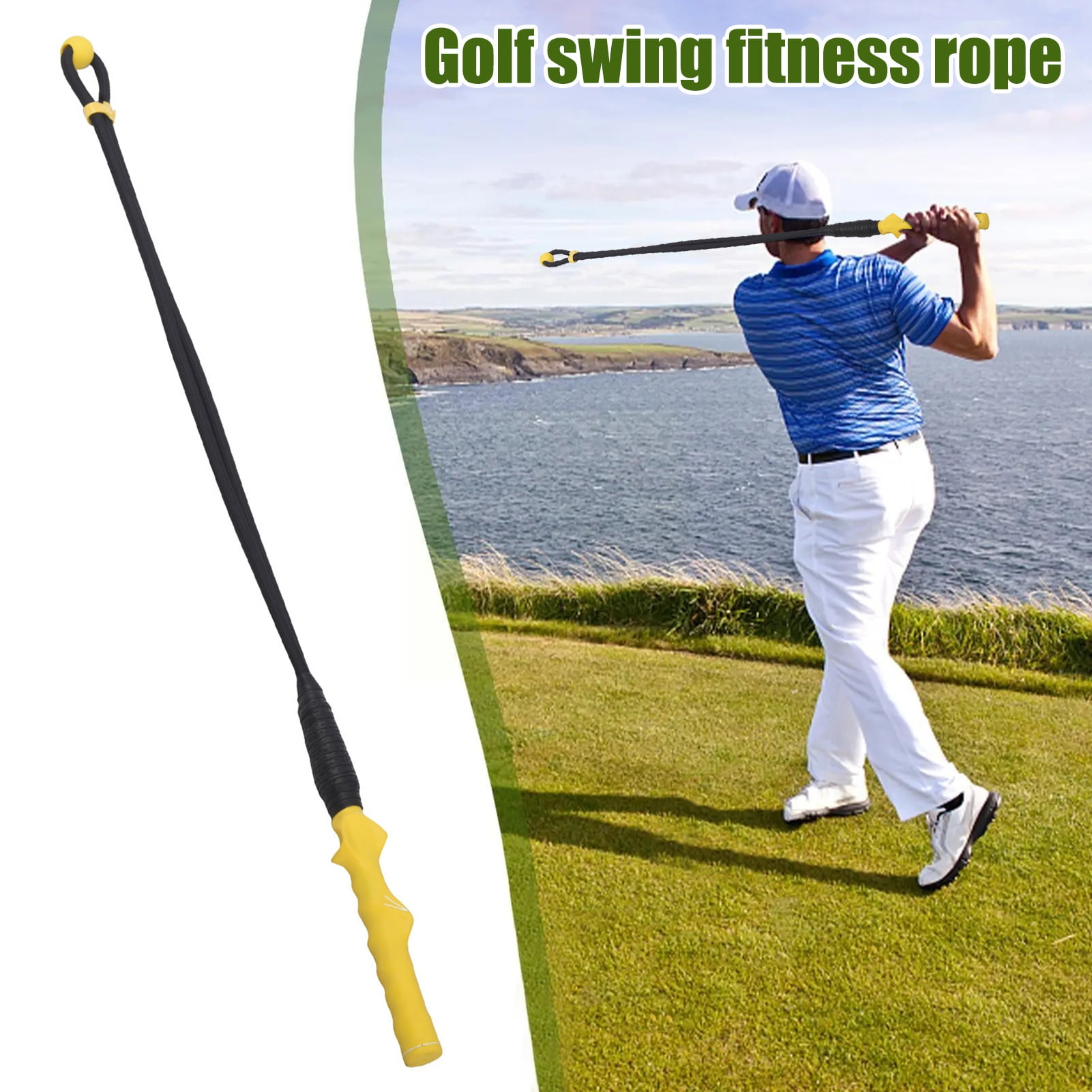Pebbuoy Golf Swing Training Rope Golf Swing Training Aid Rope Trainer ...