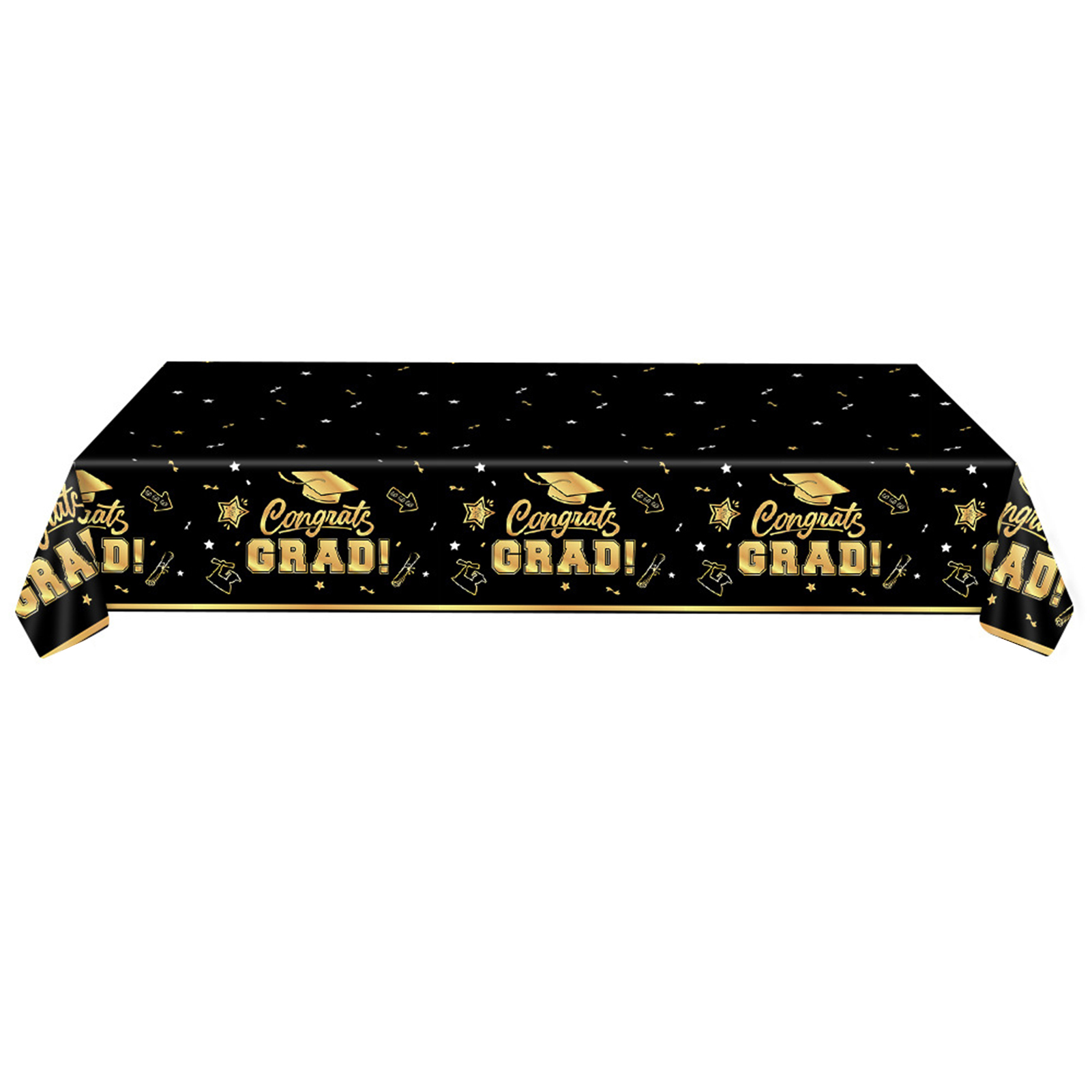 Pebbuoy Graduation Party Tablecloth Congrats Grad Printing Rectangular ...