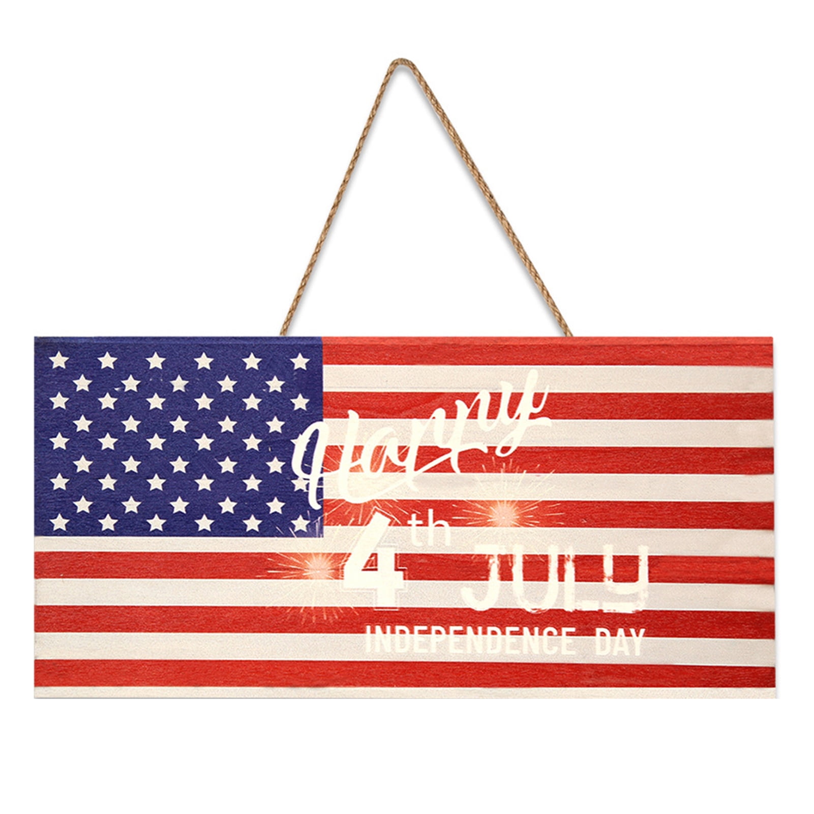 Pebbuoy Independence Day Patriotic Welcome Sign 4th of July Memorial ...