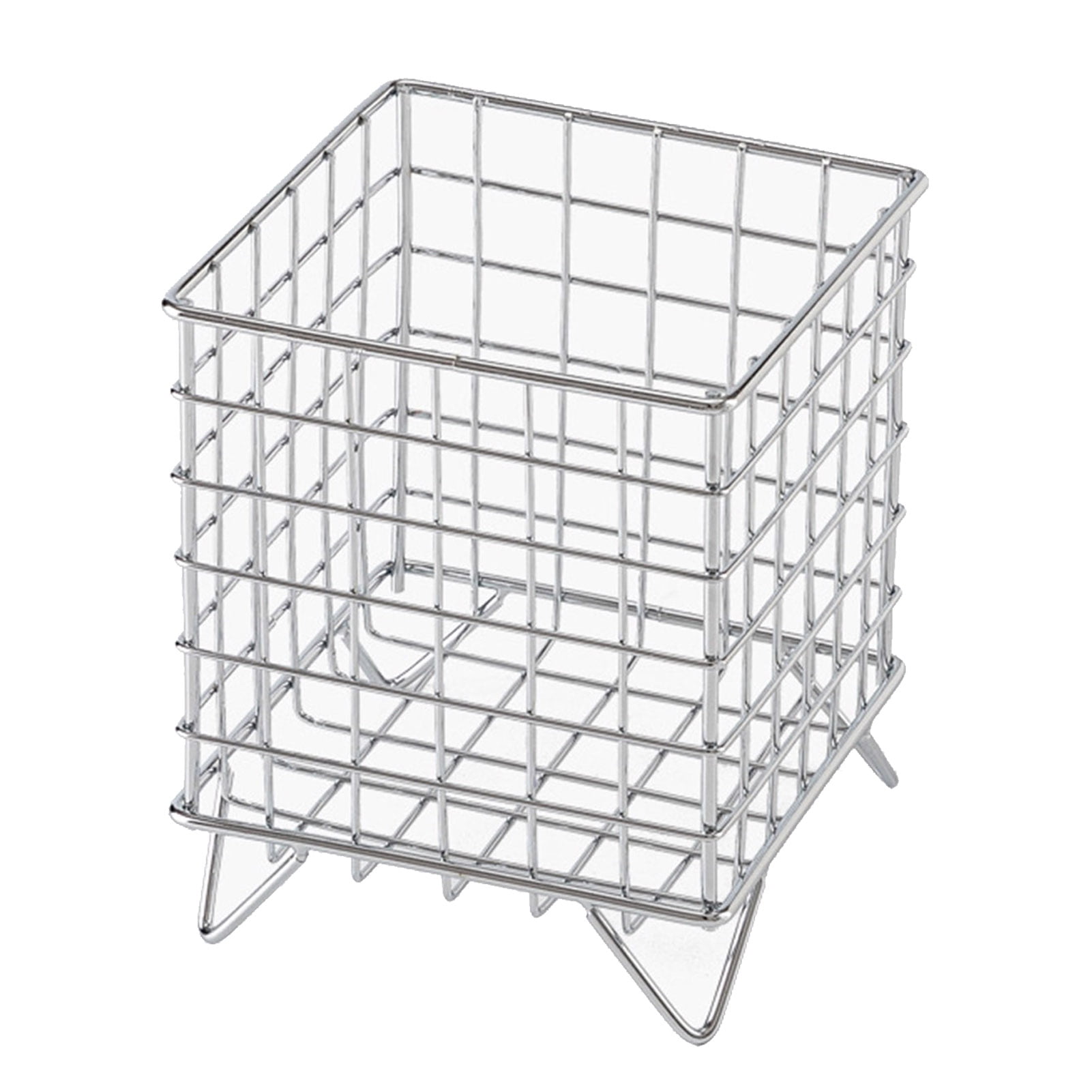 Pebbuoy Iron Storage Rack Hollow Out Large Capacity Stainless Iron Wire ...