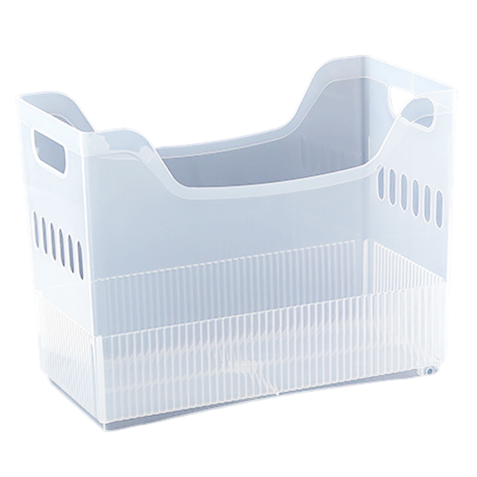 Pebbuoy Kitchen Storage Box with Built-in Pulley Design Plastic Scrapbook Paper Storage Case ...