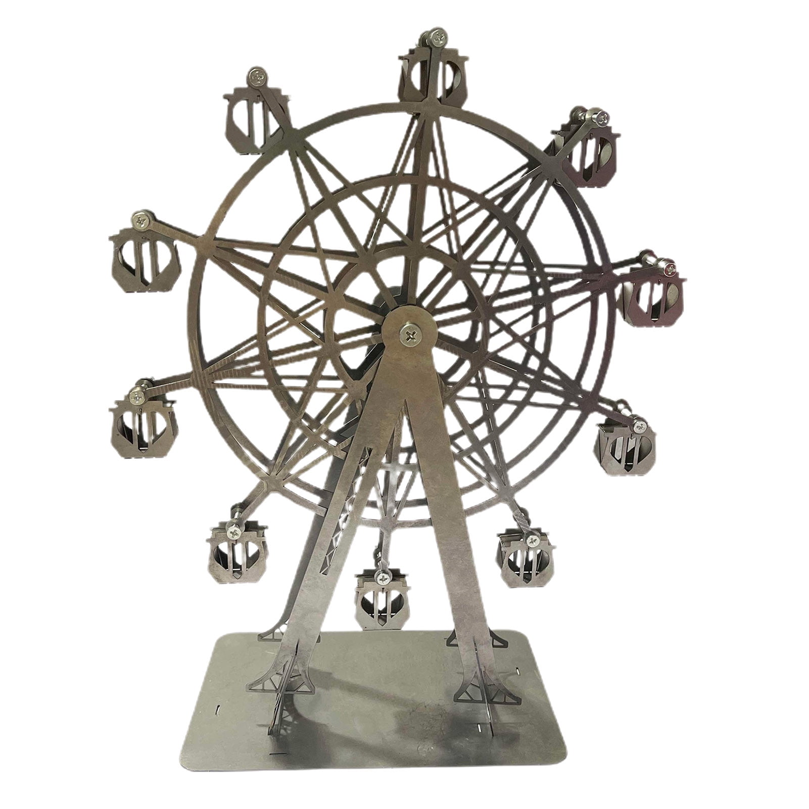 Pebbuoy Metal Ferris Wheel Desktop Decoration Vintage Rotary Sky Wheel ...