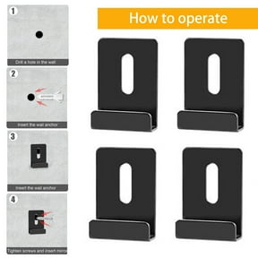 Qumonin 4pcs Heavy Mirror Mounting Hardware Heavy Duty Metal Mirror ...