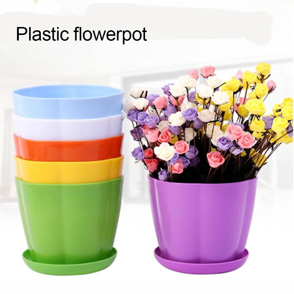 Pebbuoy Plastic Plant Flower Seedlings Nursery Pot/Pots, Plastic ...