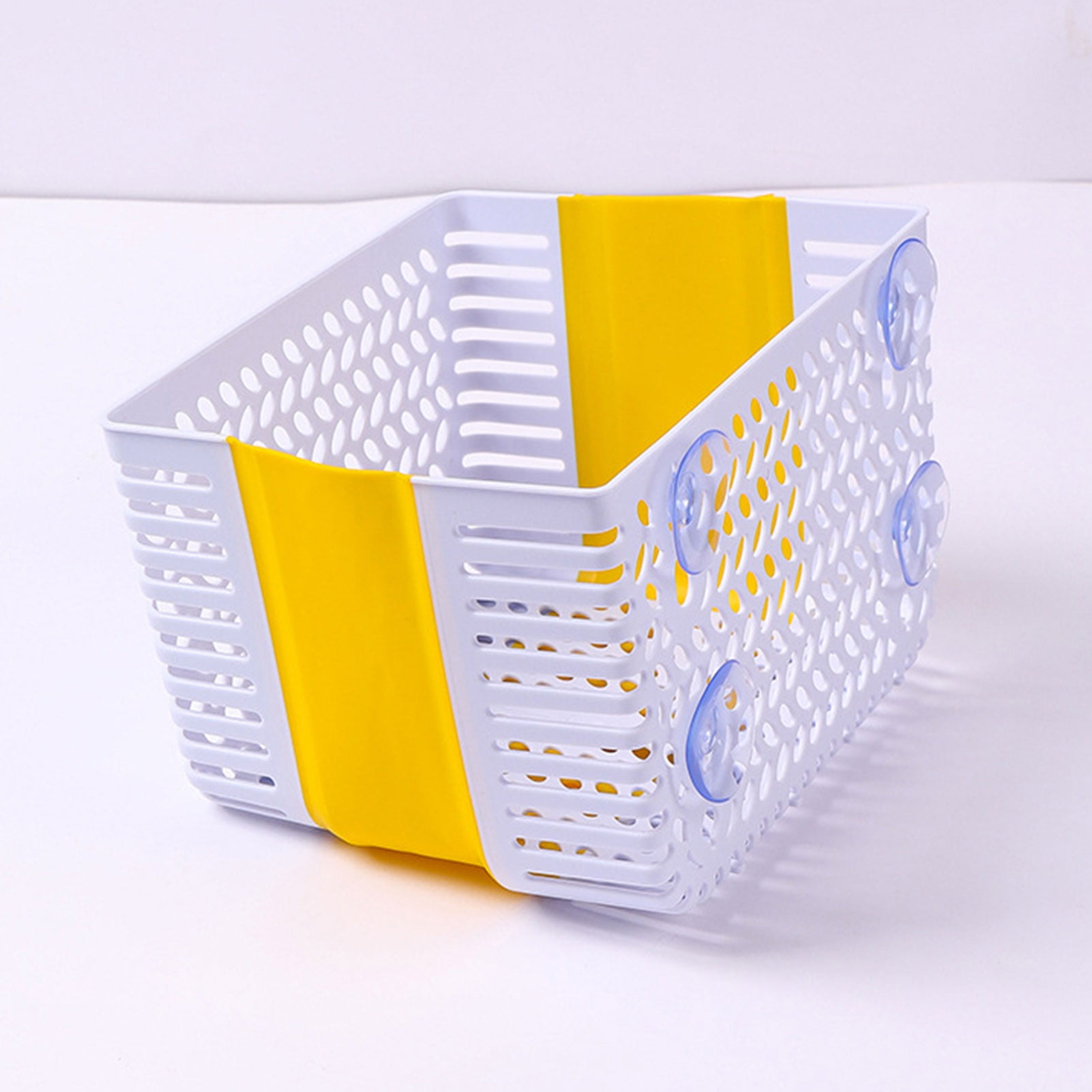 Pebbuoy Poolside Storage Basket Hollow Out Drainage Foldable Swimming ...