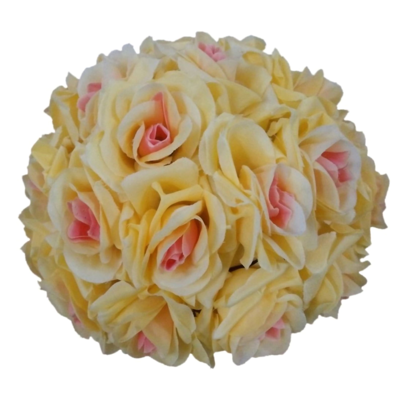Pebbuoy Rose Flower Balls Blossoms,Plastic Rose Artificial Flowers ...