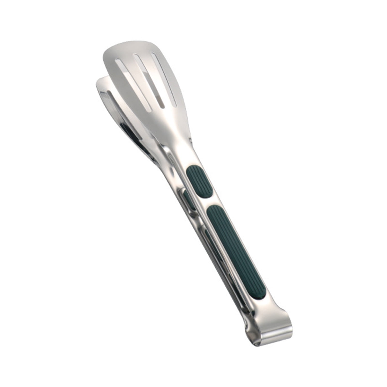 Pebbuoy Stainless Steel Food Tongs with Silicone Handle Lightweight ...