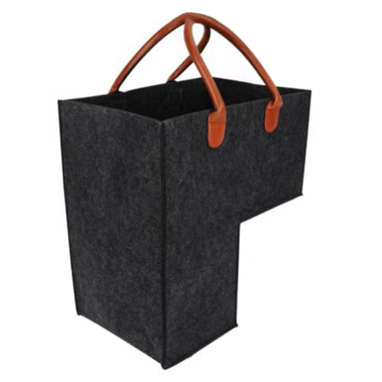 Pebbuoy Staircase Storage Box with Handles L-shaped Clothes Storage Bag ...