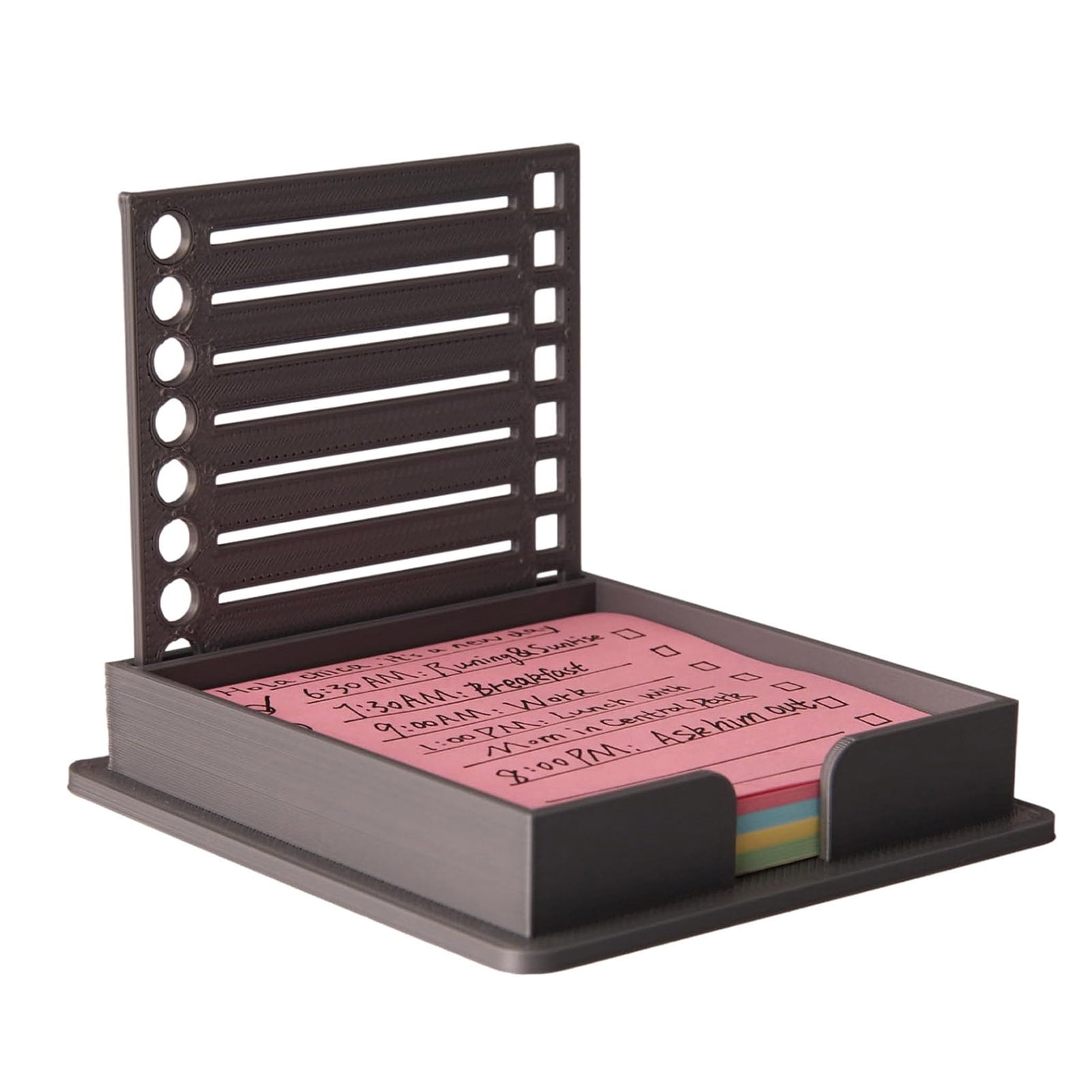 Pebbuoy Sticky Note Holder with Stencil Note Dispenser Waterproof ...