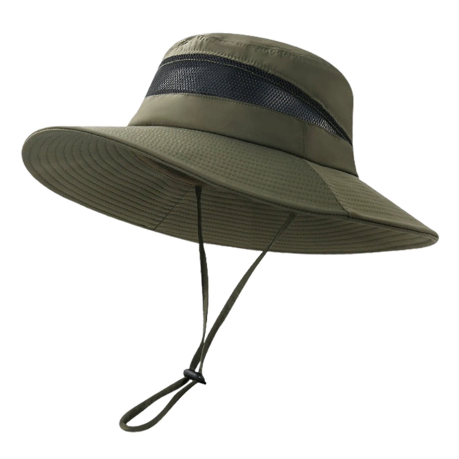 Pebbuoy Summer Sun Hat Waterproof Wide Brim Bucket Hat UV Protection ...