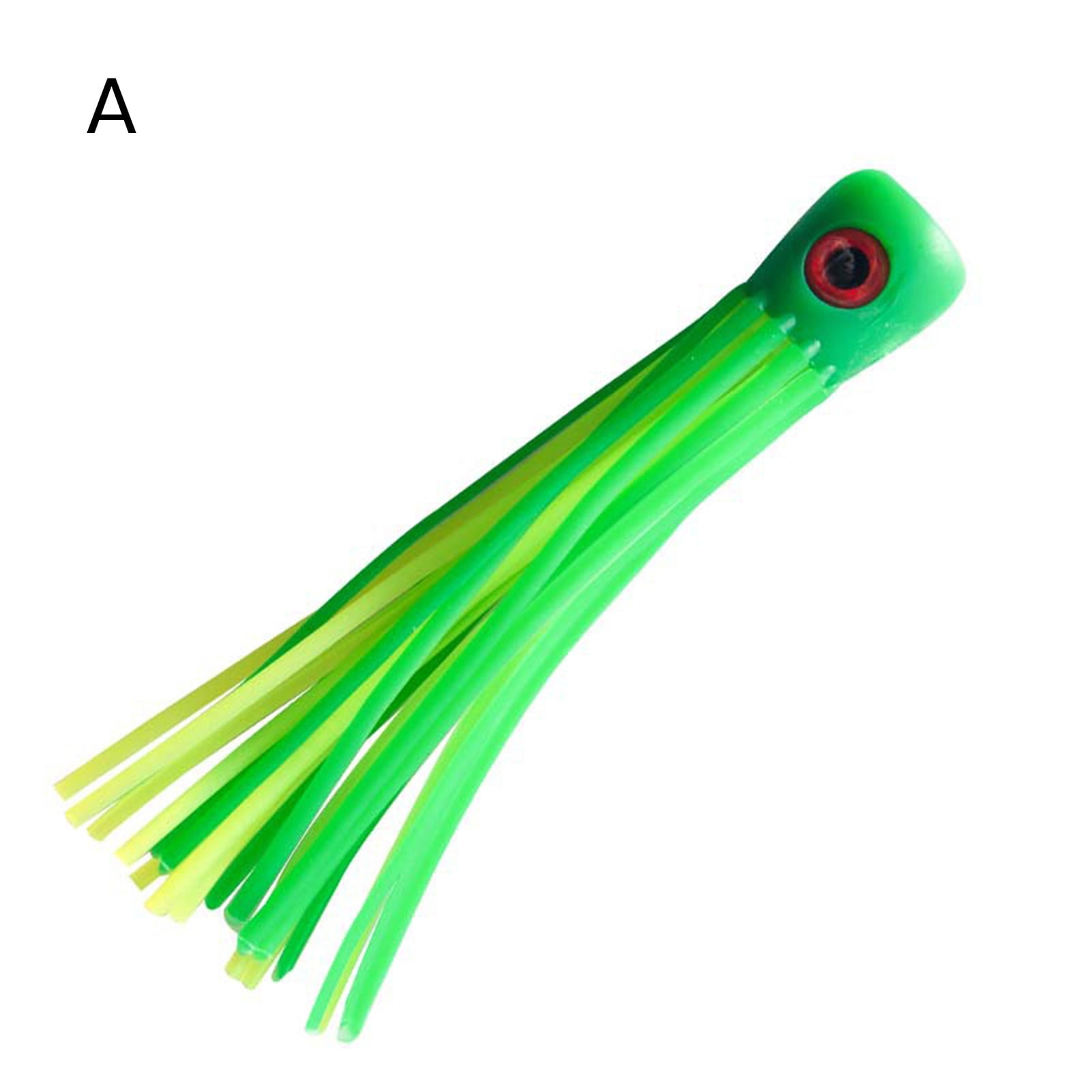 Pebbuoy Trolling Fishing Lure Soft Simulation Octopus Baits Swimbait ...