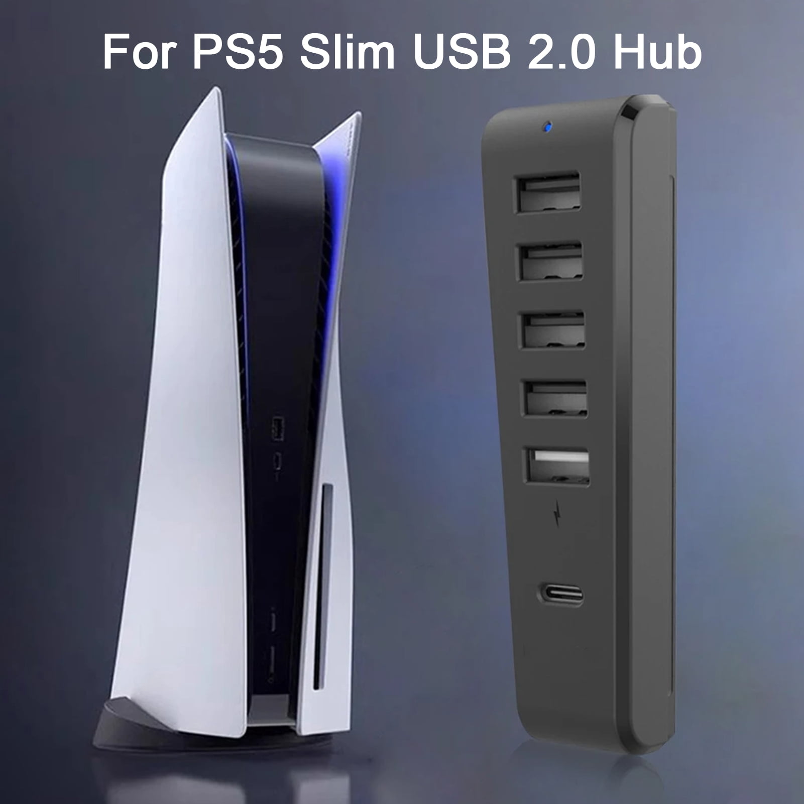 Pebbuoy USB Hub Expansion Hub Connector Splitter Expander 4 USB 2.0+1 ...