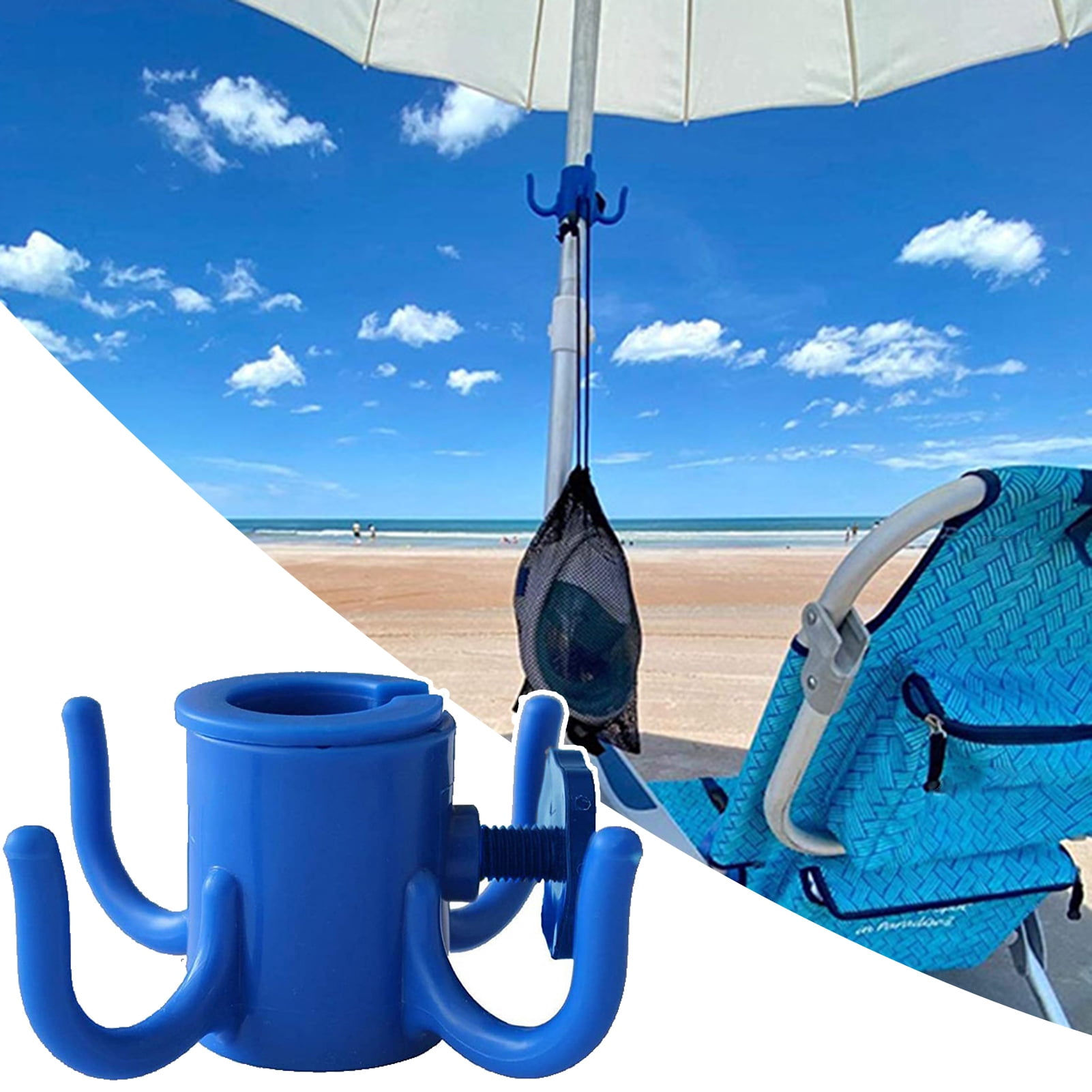 Pebbuoy Umbrella Hook Beach Umbrella Hanging Hook, 4 Prongs Beach ...