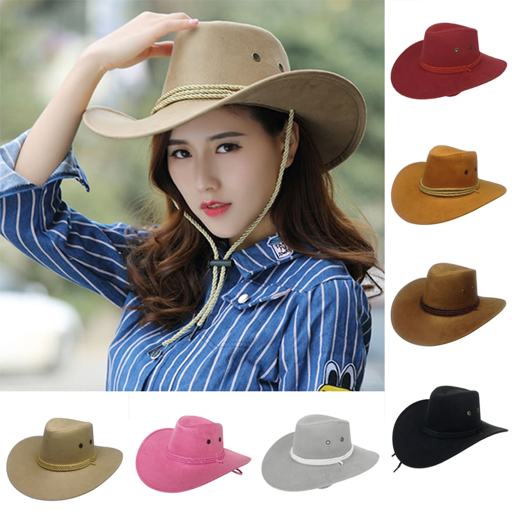 Pebbuoy Unisex Trilby Cap Men Women Jazz Cap,Adjustable Wide Brim ...